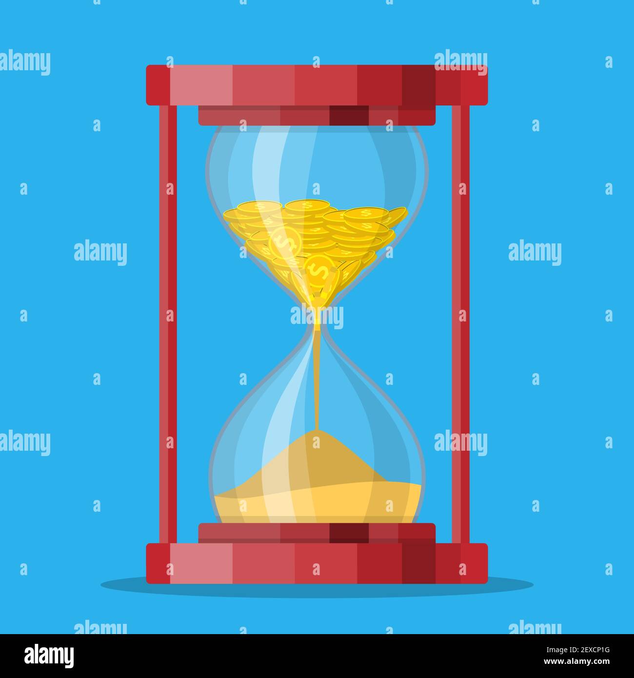 Stack of clocks Stock Vector Images - Alamy