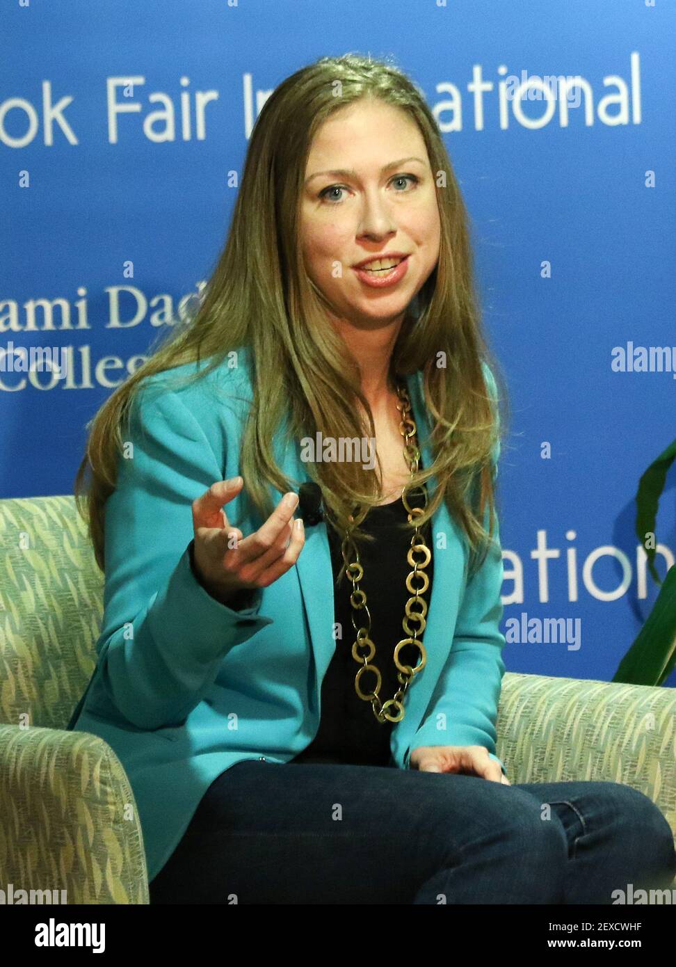 Miami, FL - OCT 22: Chelsea Clinton visit the School of Education at ...