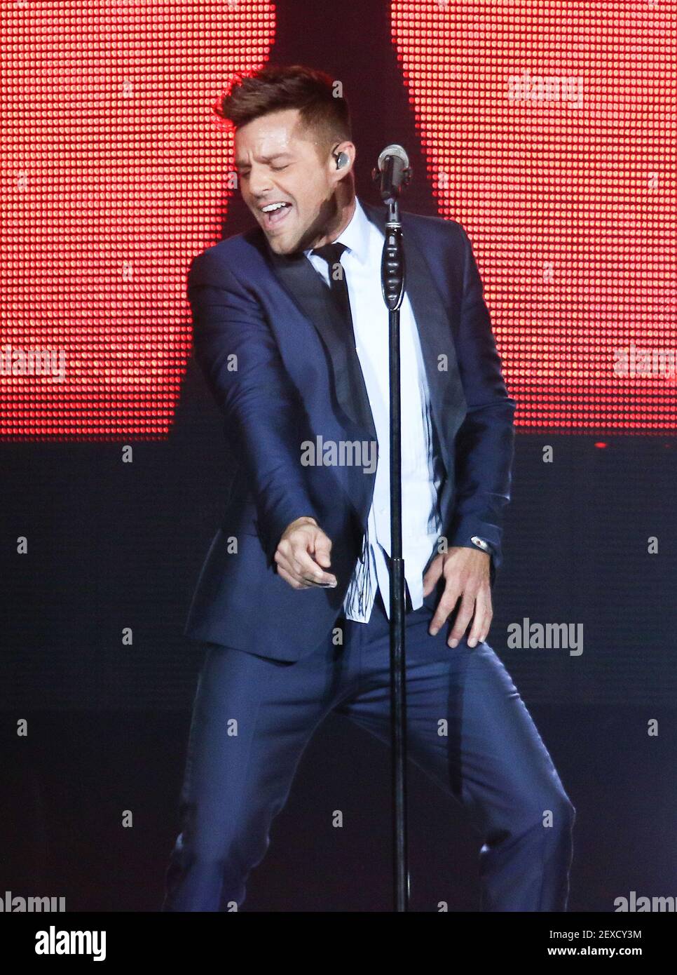 MIAMI,FL - OCT 24: Ricky Martin is seen performing during his concert ...