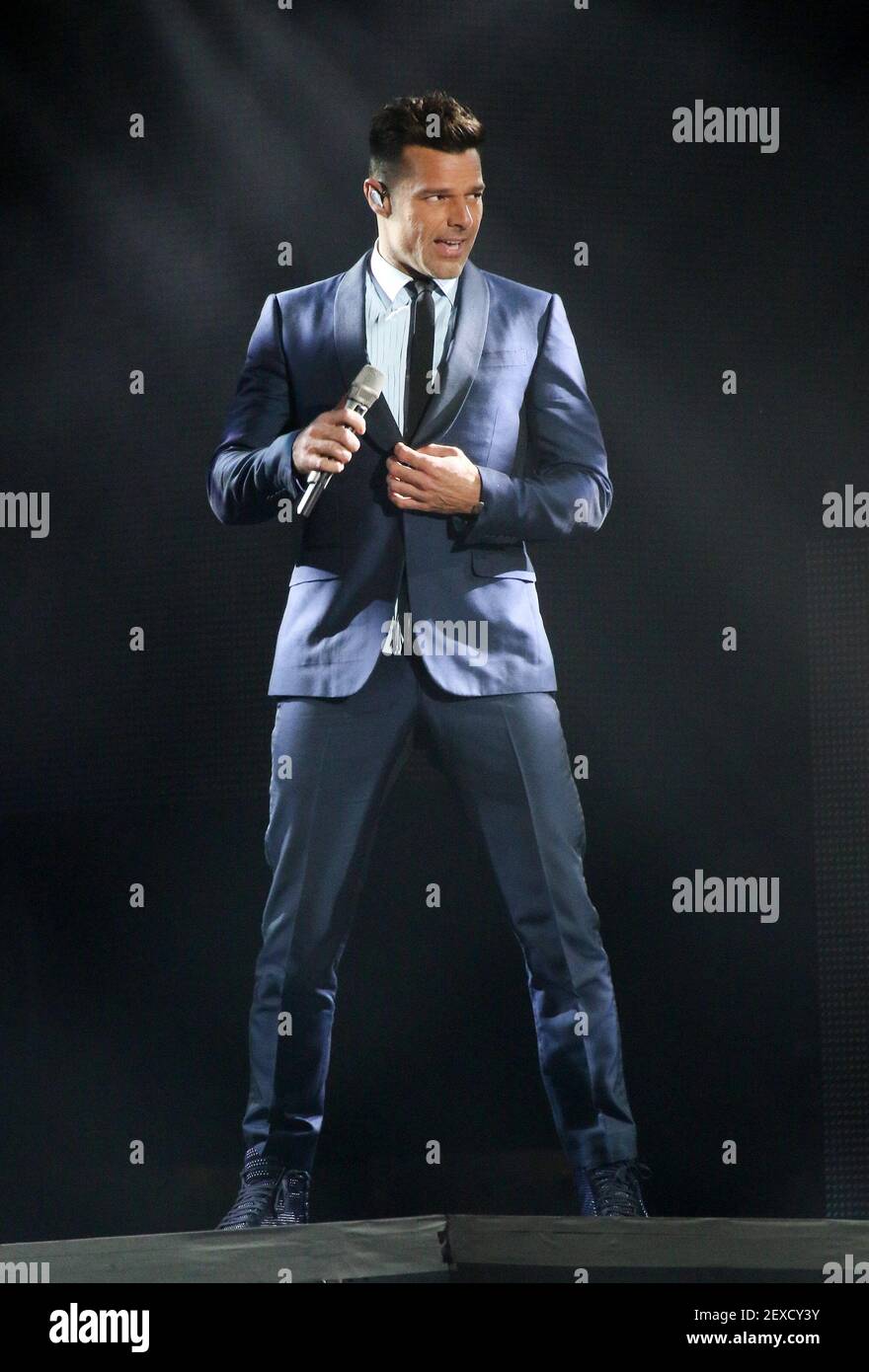 MIAMI,FL - OCT 24: Ricky Martin is seen performing during his concert ...