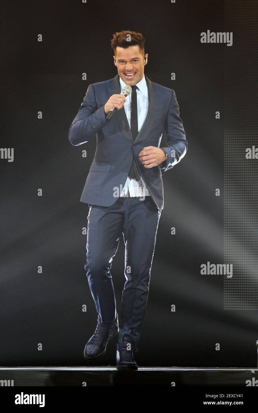 MIAMI,FL - OCT 24: Ricky Martin is seen performing during his concert ...