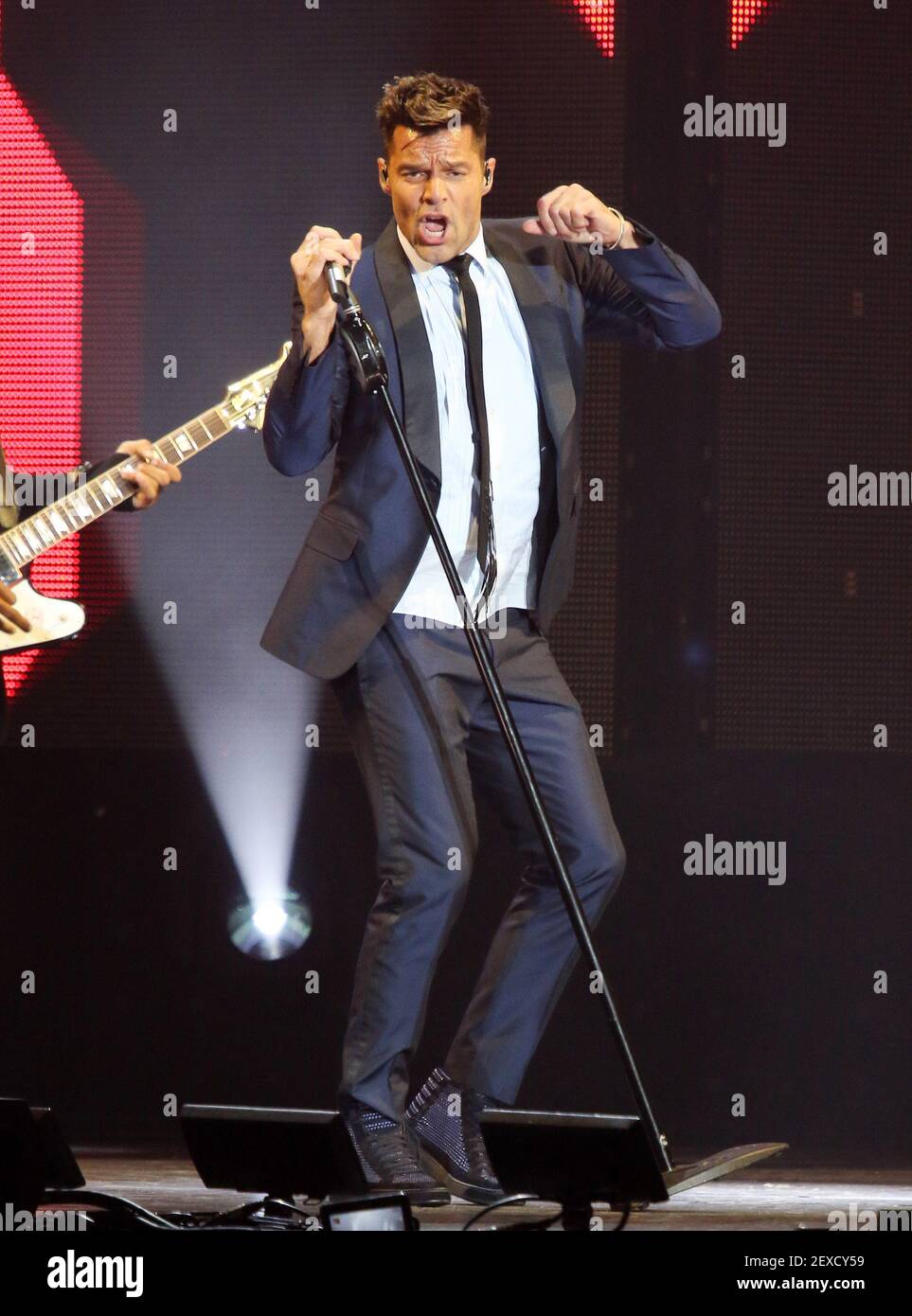 MIAMI,FL - OCT 24: Ricky Martin is seen performing during his concert ...