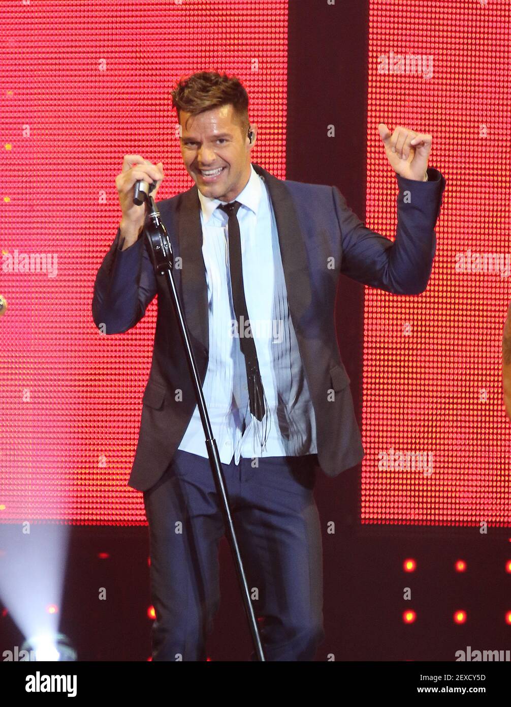 MIAMI,FL - OCT 24: Ricky Martin is seen performing during his concert ...