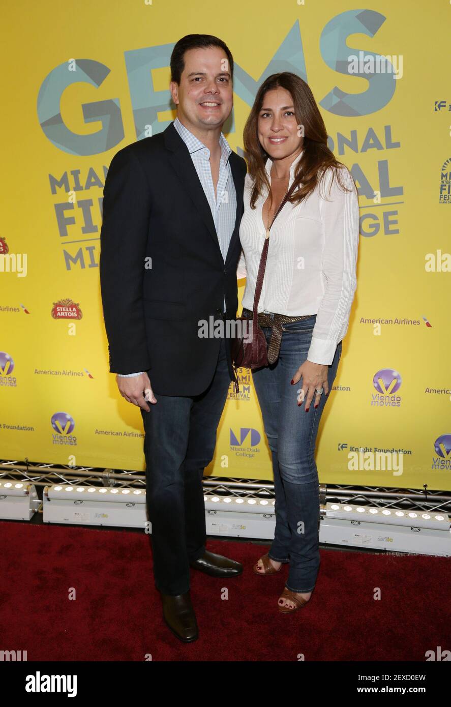 MIAMI,FL - OCTOBER 25: Miami Dade College Trustee Bernie Navarro and ...