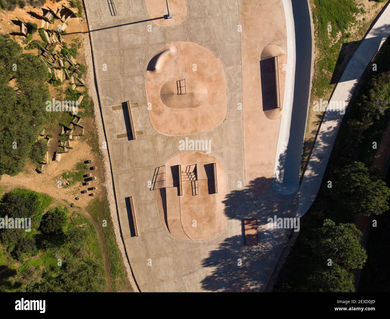 Skatepark aerial hi-res stock photography and images - Alamy