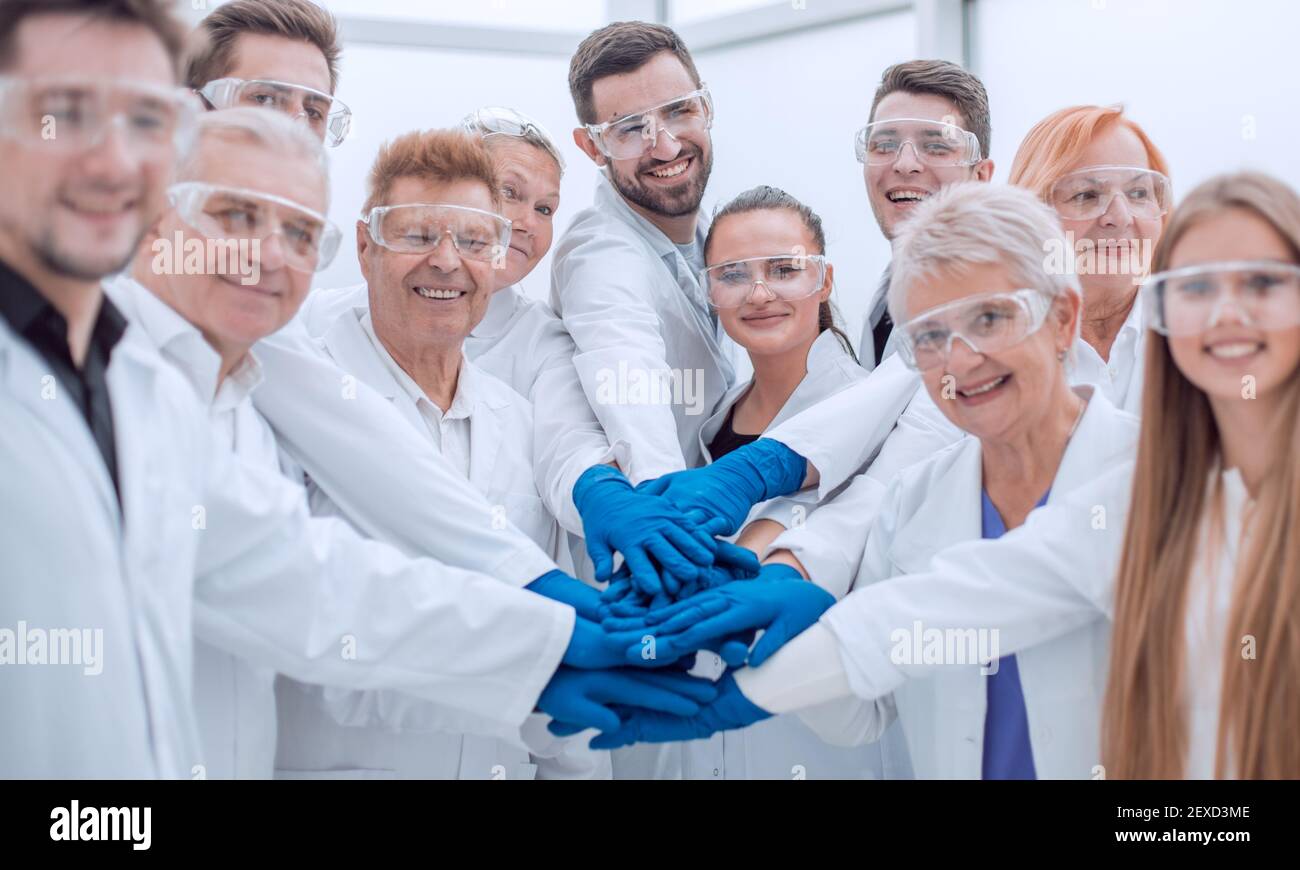 Group medical laboratory employees hi-res stock photography and images ...