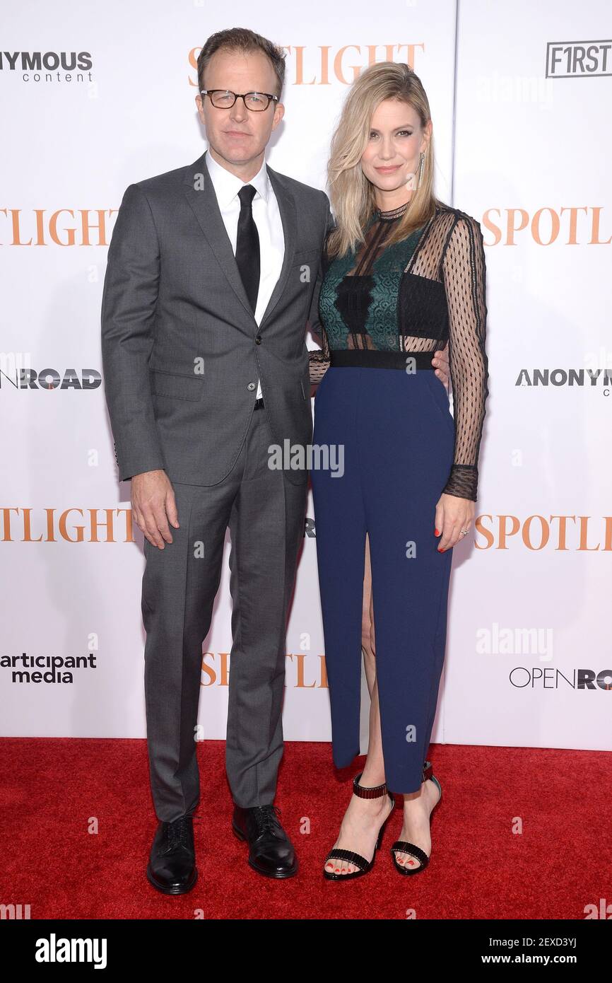 (L-R) Director Thomas McCarthy and Wendy Merry McCarthy attend the New ...
