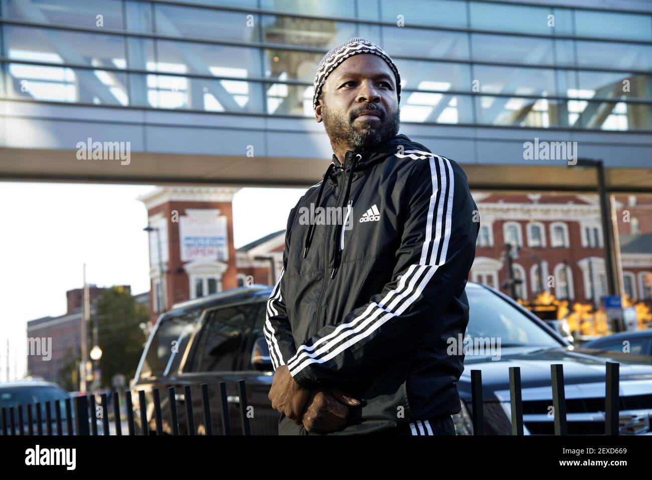Wayne Gray made his way into the center of the Freddie Gray march April ...