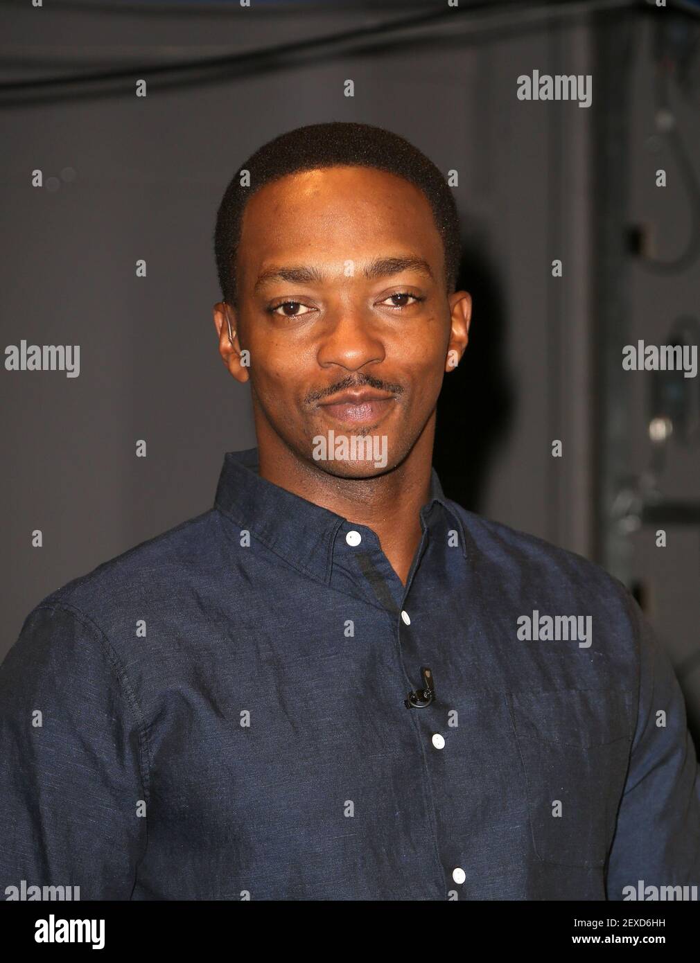 MIAMI,FL - OCTOBER 29: Anthony Mackie is seen on the set of Despierta ...