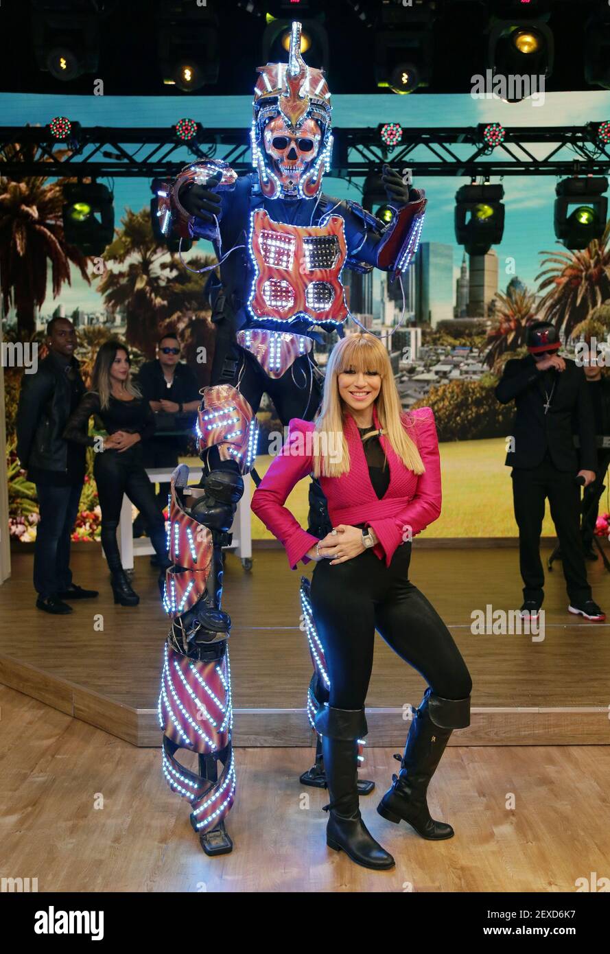 MIAMI,FL - OCTOBER 29: Singer Noelia is seen on the set of Despierta ...