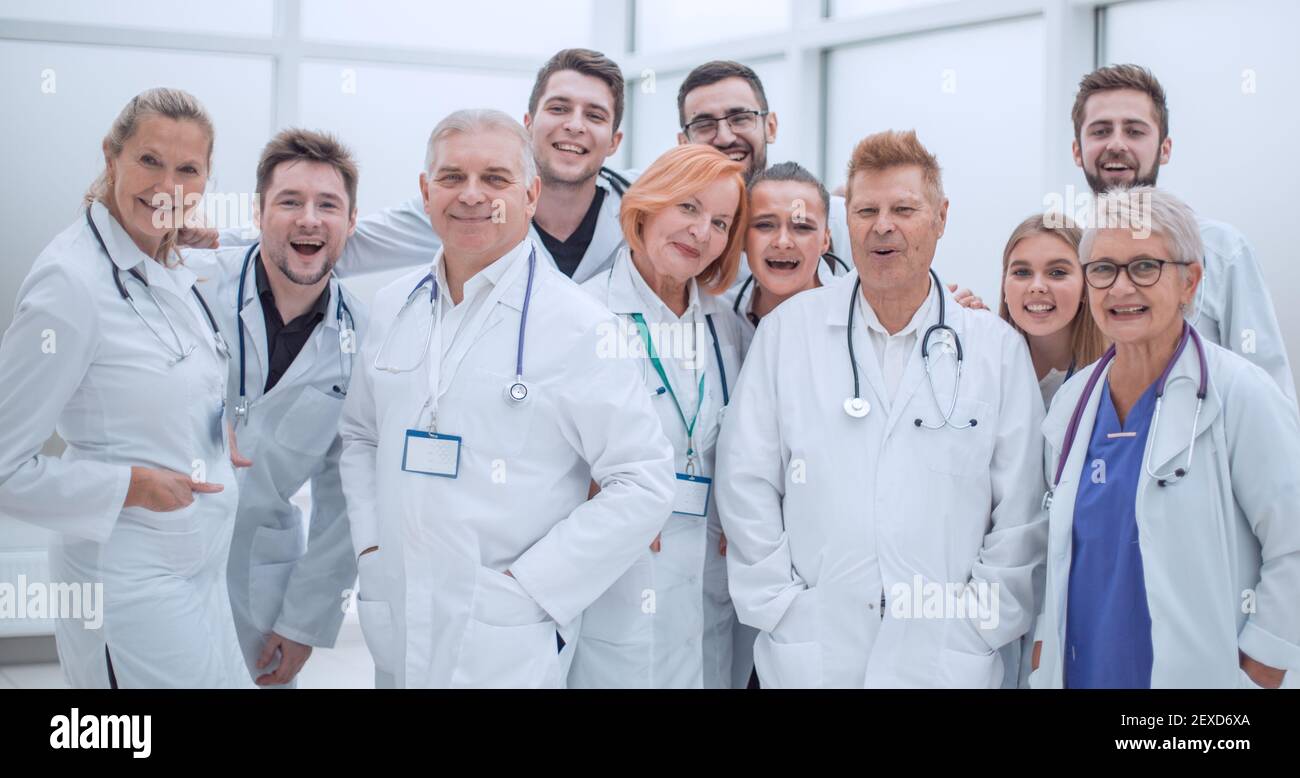 close up. group of doctors and scientists standing together Stock Photo ...