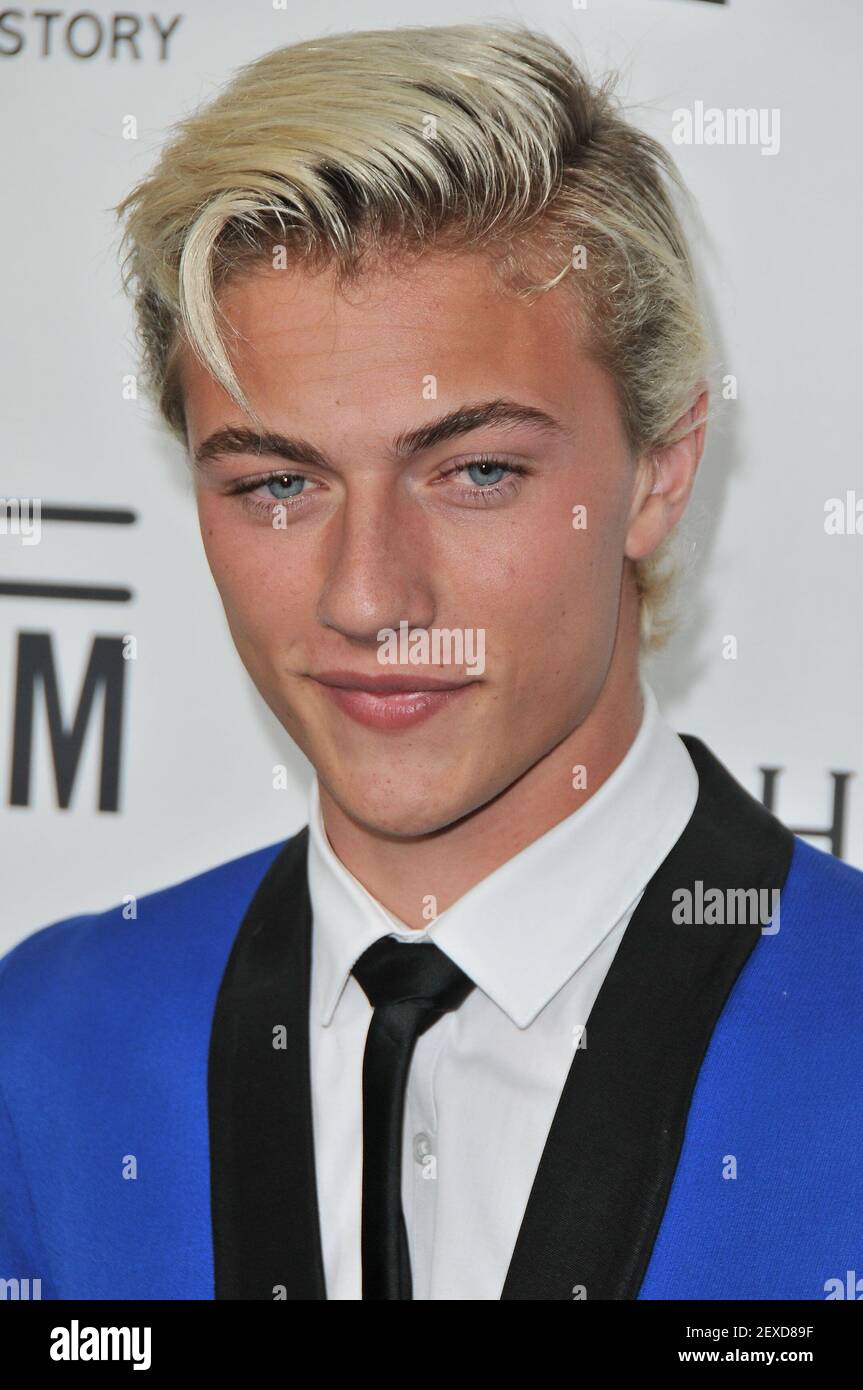 Lucky Blue Smith arrives at the 2015 amfAR LA Inspiration Gala held at ...
