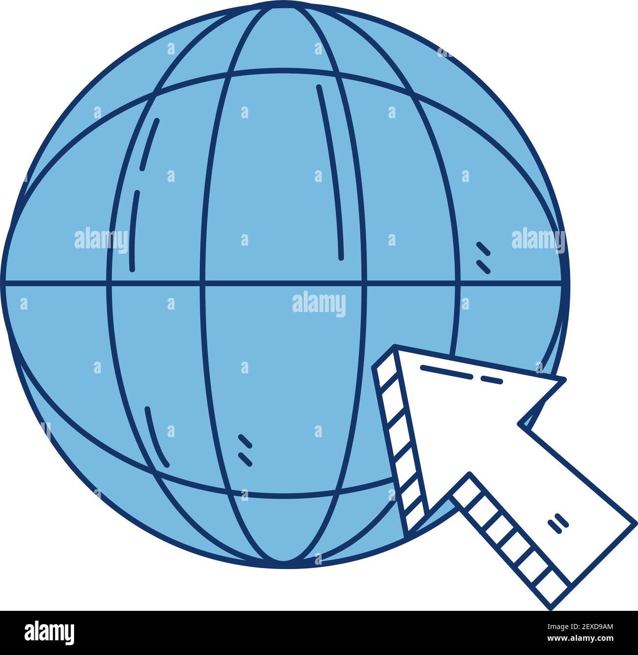 world click arrow connection icon Stock Vector Image & Art - Alamy