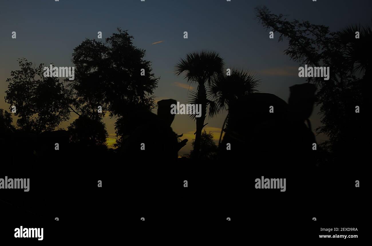 Marines execute a ten-mile hike aboard Marine Corps Air Station ...