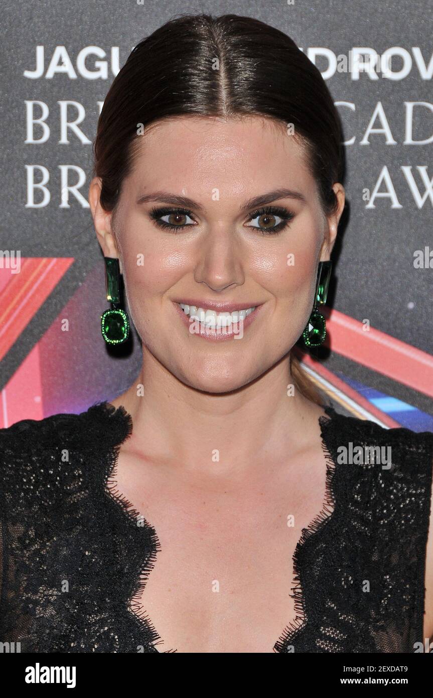 Charlotte Rothwell arrives at the 2015 Jaguar Land Rover British ...