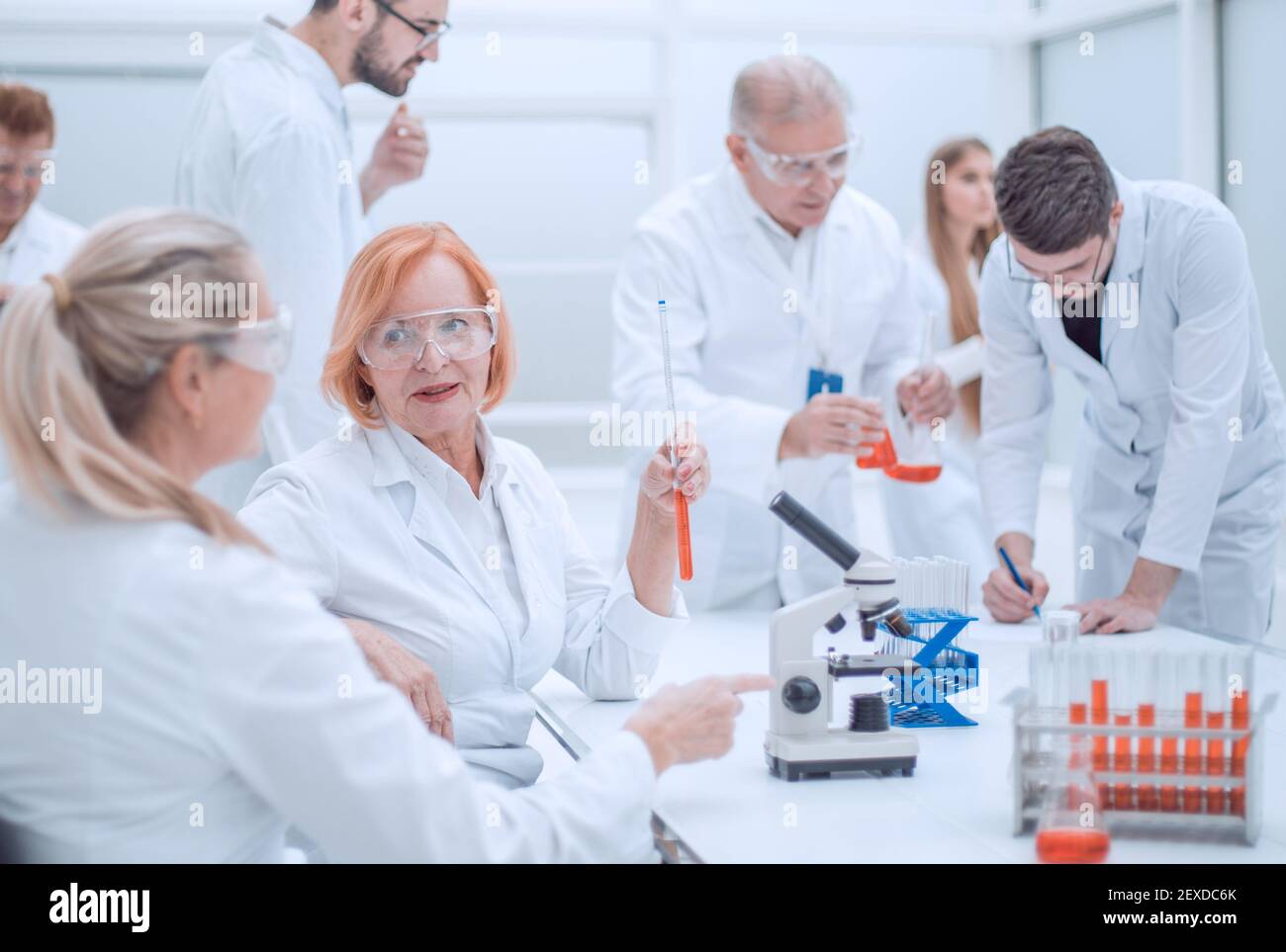 group of doctors and scientists work in the laboratory Stock Photo - Alamy