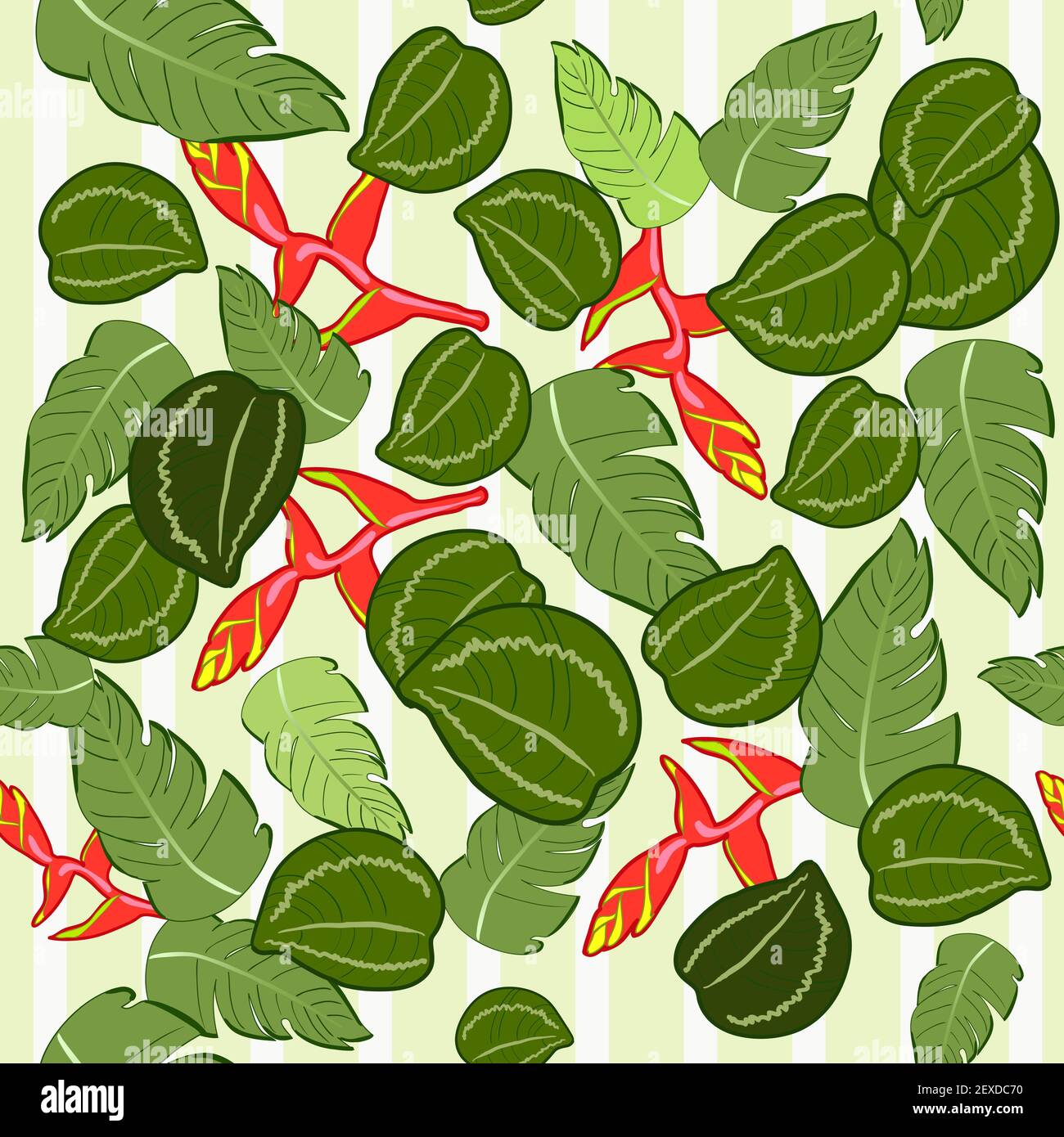 Seamless texture of the Malaysian plant 2 Stock Photo - Alamy