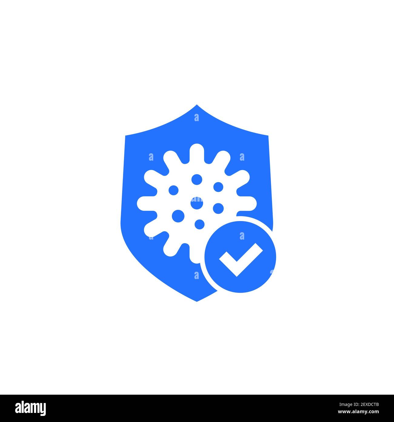 antibacterial protection icon, antiseptic vector Stock Vector Image ...