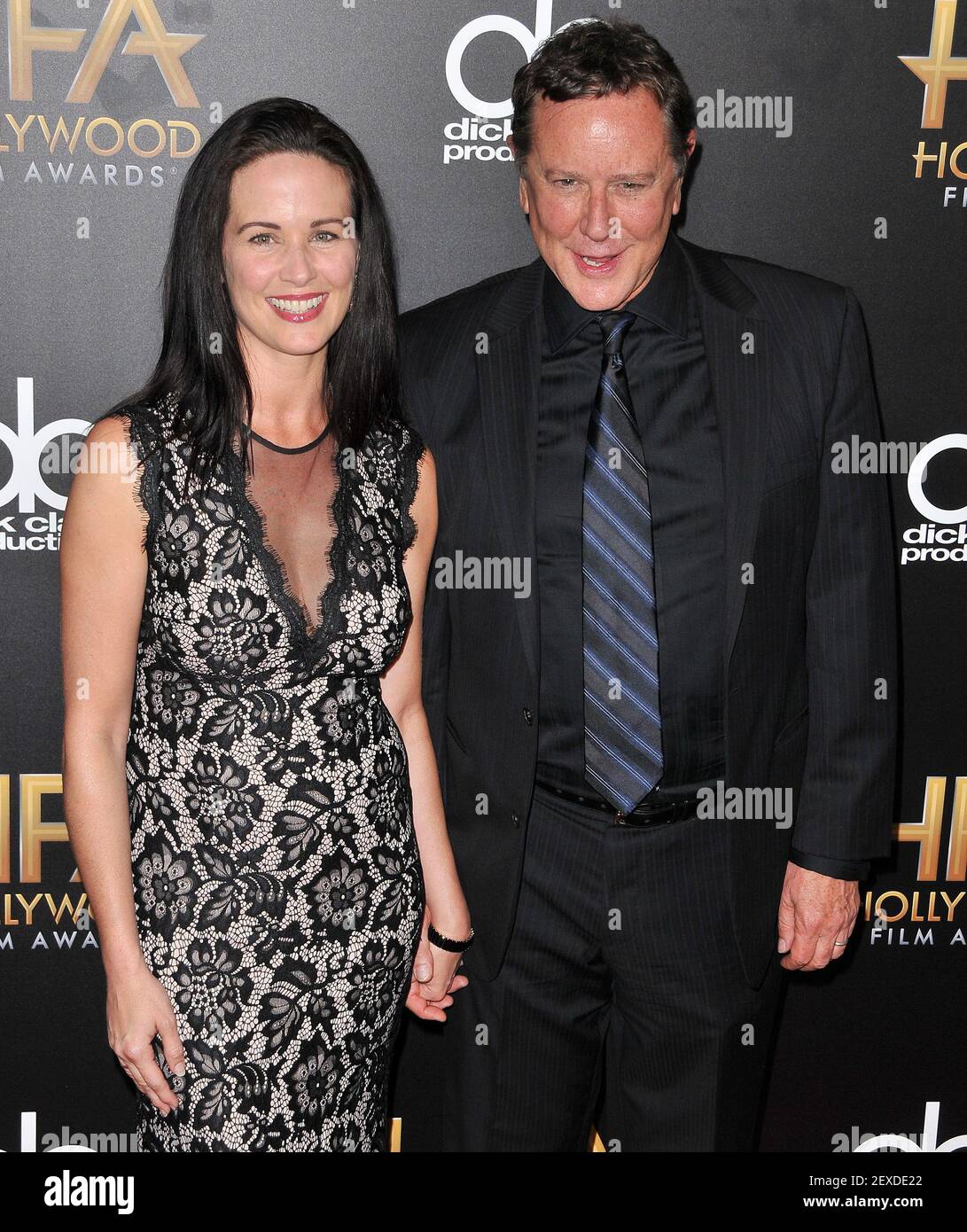 (L-R) Amy Reinhold and Judge Reinhold arrives at the 19th Annual ...