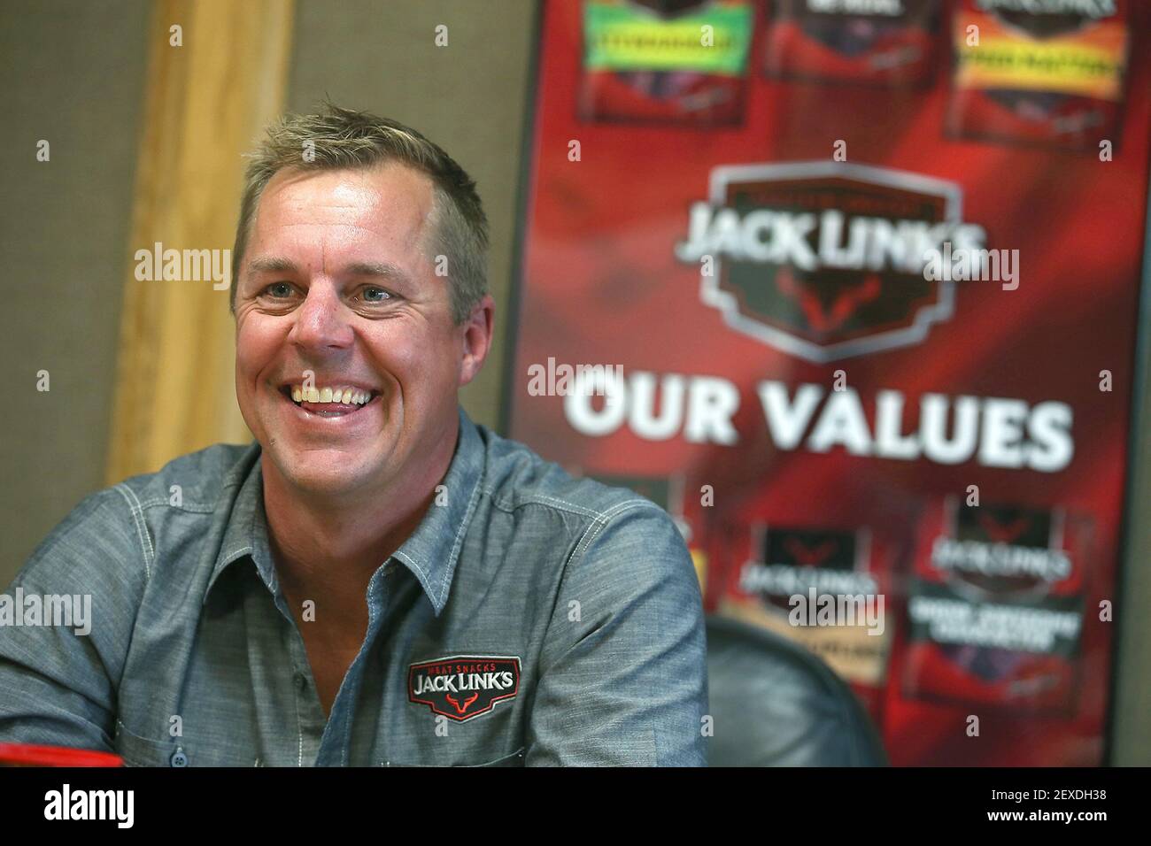 Jack Link's son Troy Link, who is the CEO of the company, is seen at ...