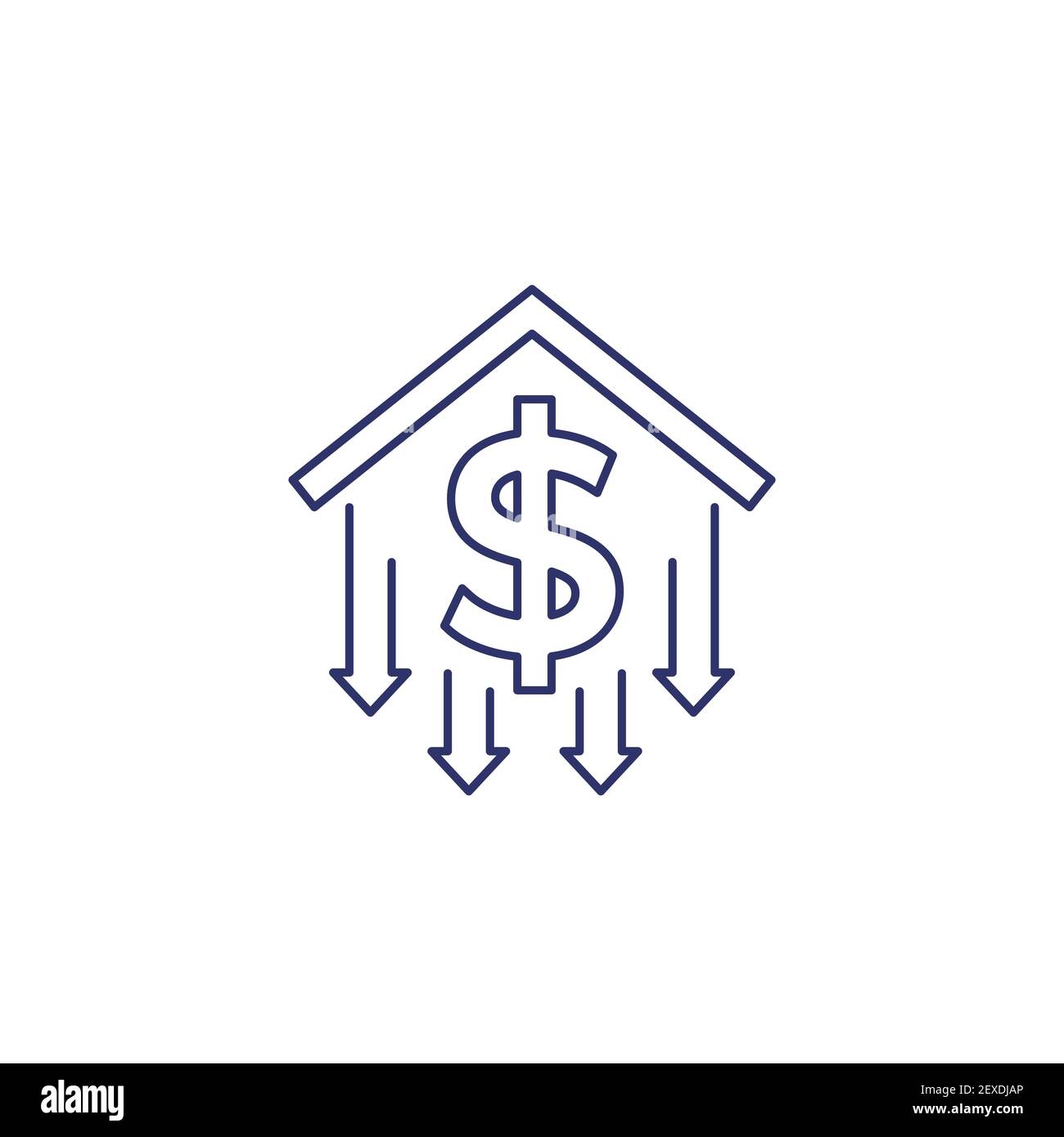 House market slump Stock Vector Images - Alamy