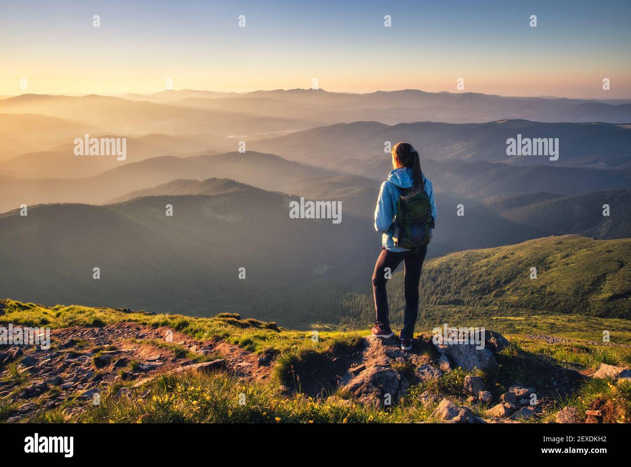 Stone mountain sunset hi-res stock photography and images - Alamy