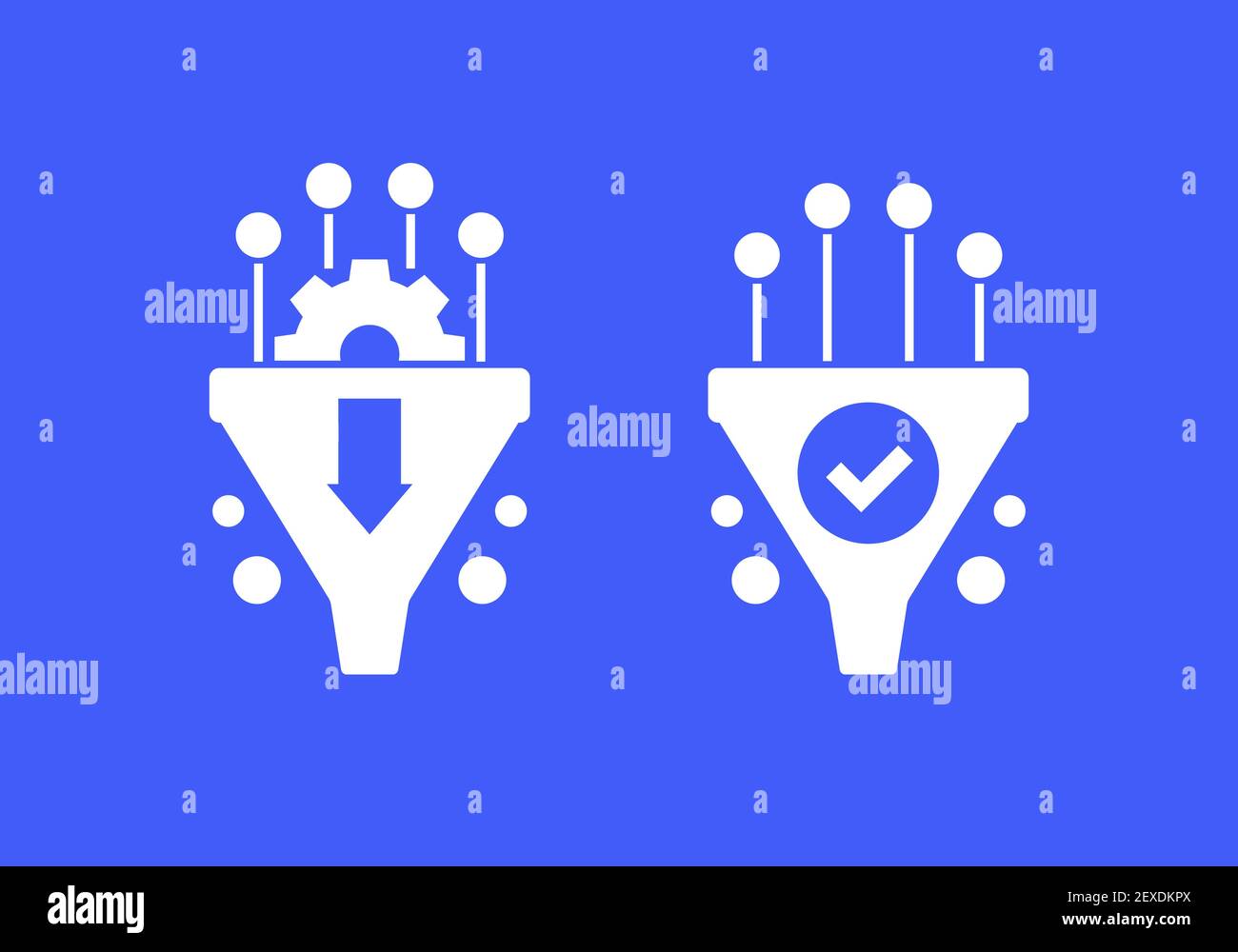 Conversion rate optimization vector icons Stock Vector Image & Art - Alamy