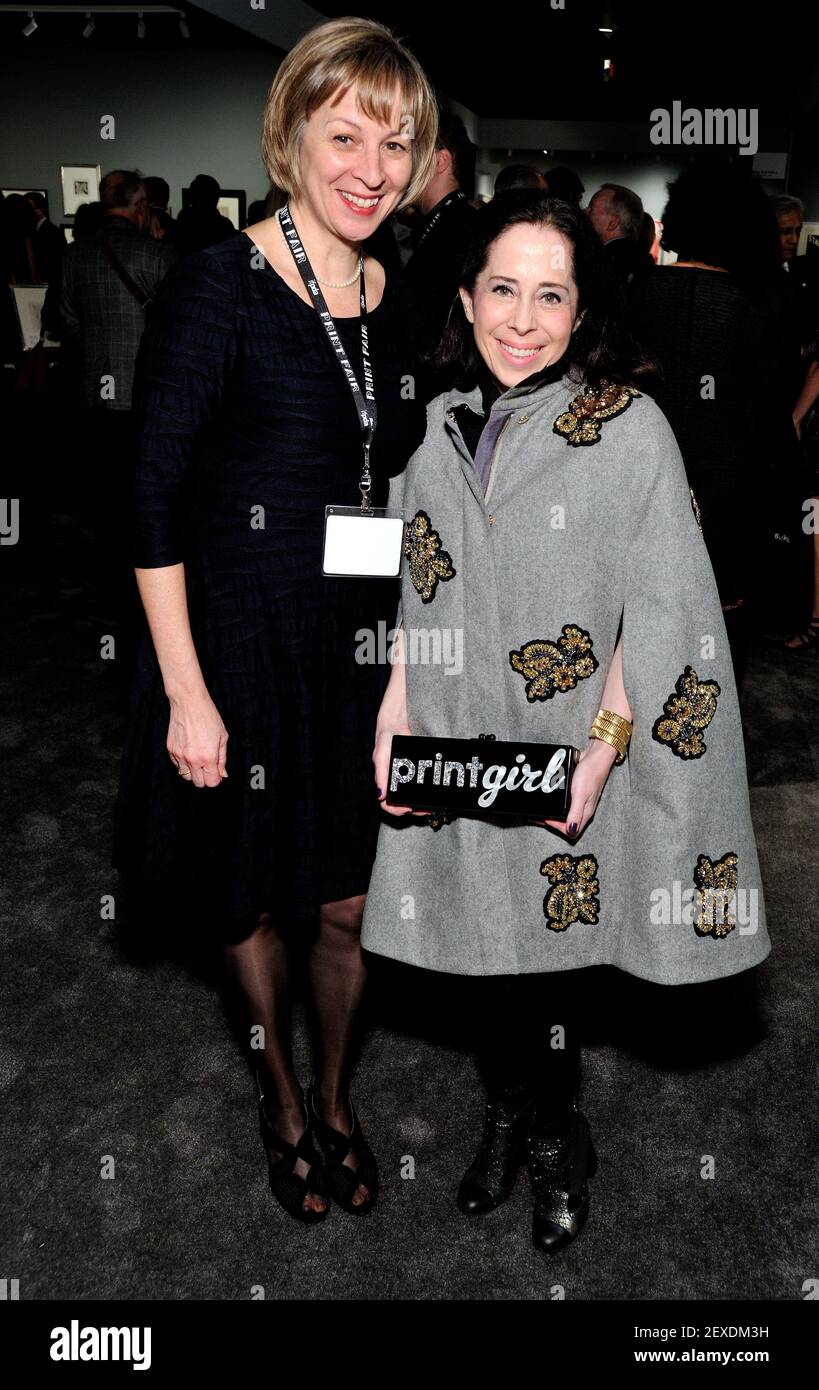 L-R: Michele Senecal and Sharon Coplan Hurowitz attend The IFPDA Print ...