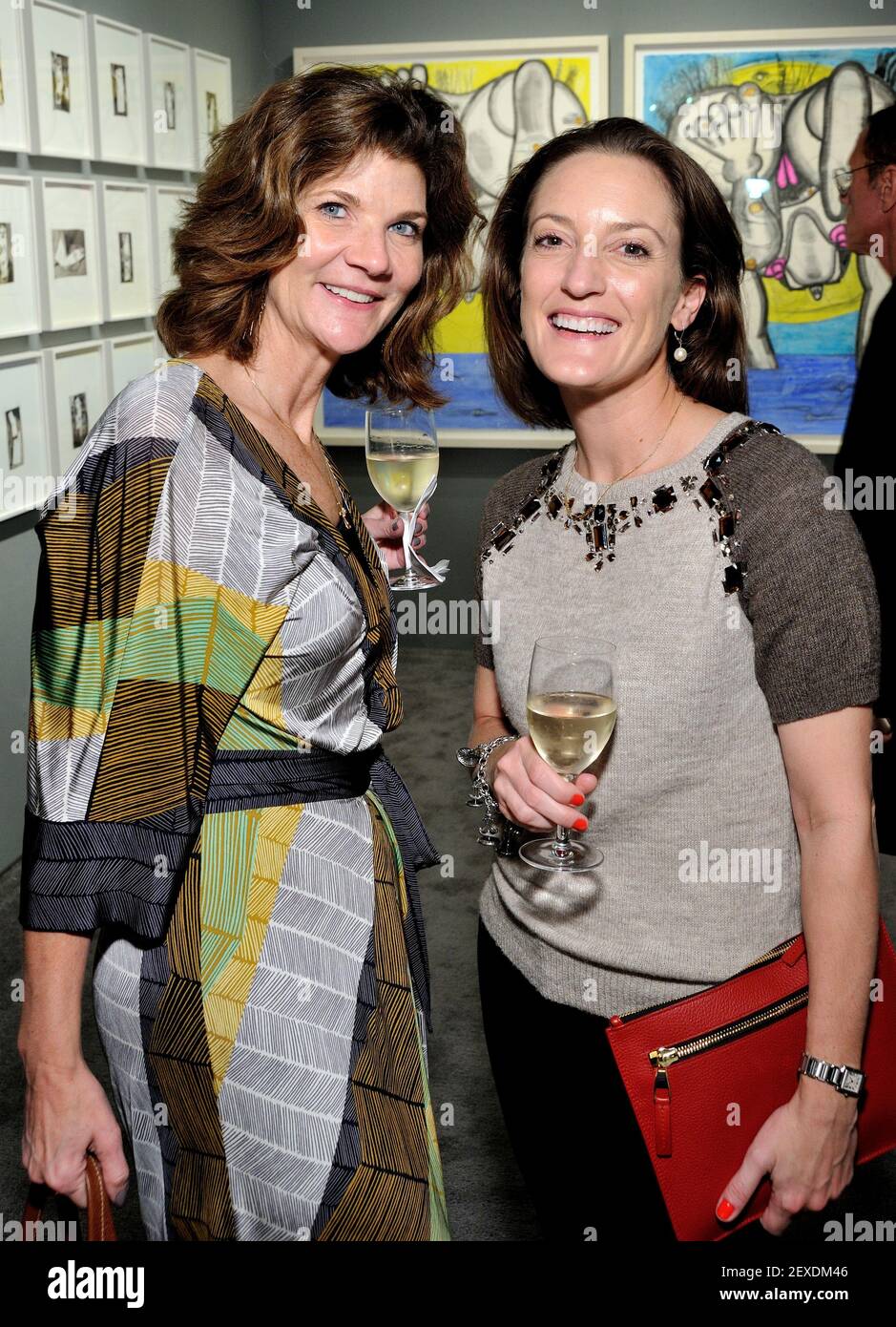 L-R: Tricia Gabberty and Stephanie Swann attend The IFPDA Print Fair ...