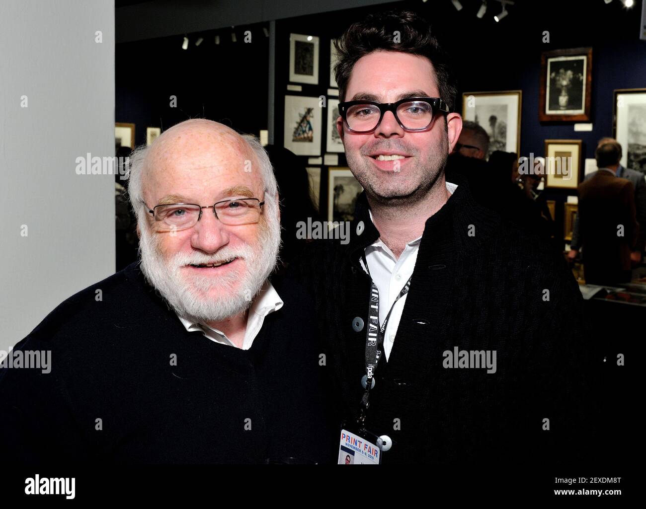 L-R: Paul Kanev and Jacob Lewis attend The IFPDA Print Fair VIP Preview ...