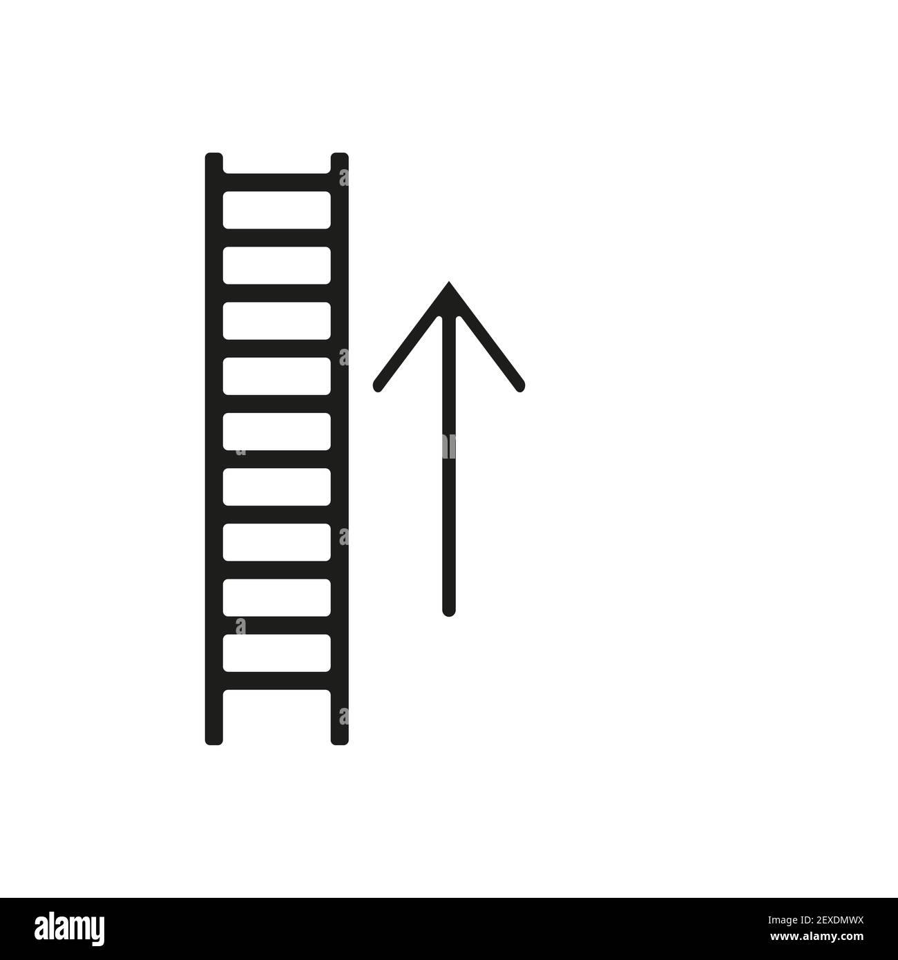Ladder flat icon.Flat design style modern vector illustration. Isolated ...