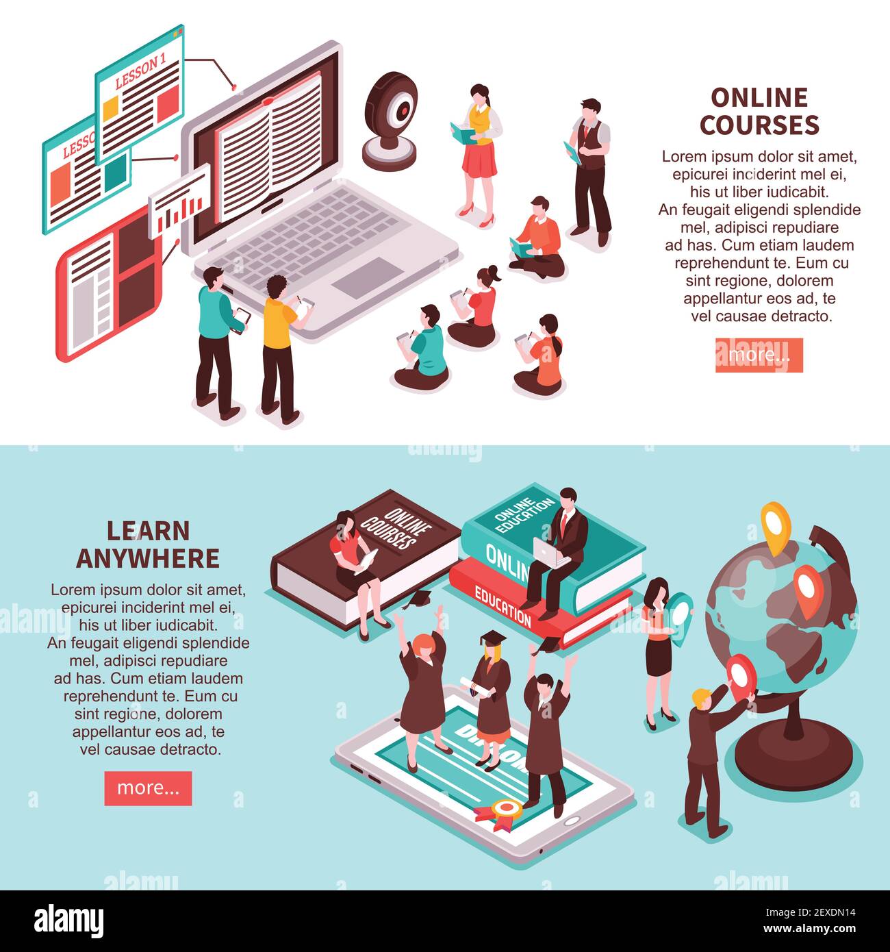 Promoting courses Stock Vector Images - Alamy