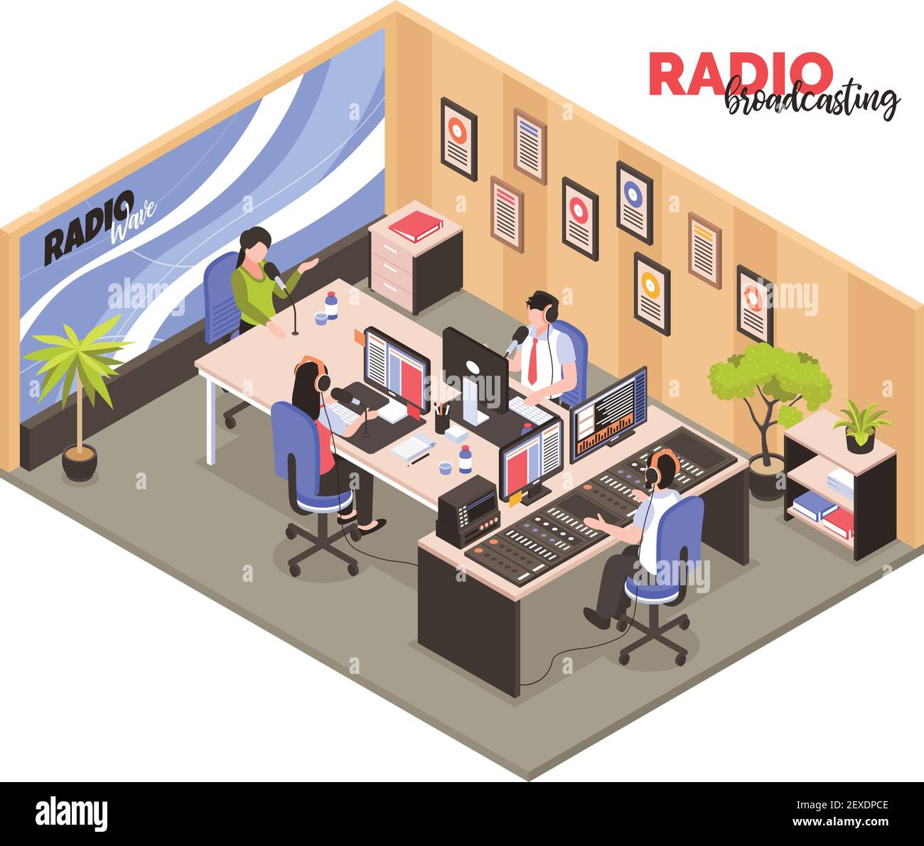 Radio producer Stock Vector Images - Alamy