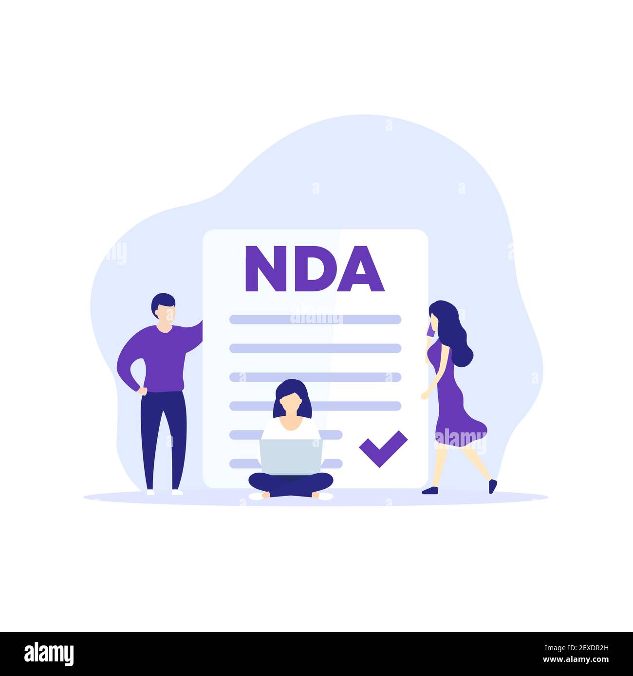 Contract form document law obligation Stock Vector Images - Alamy