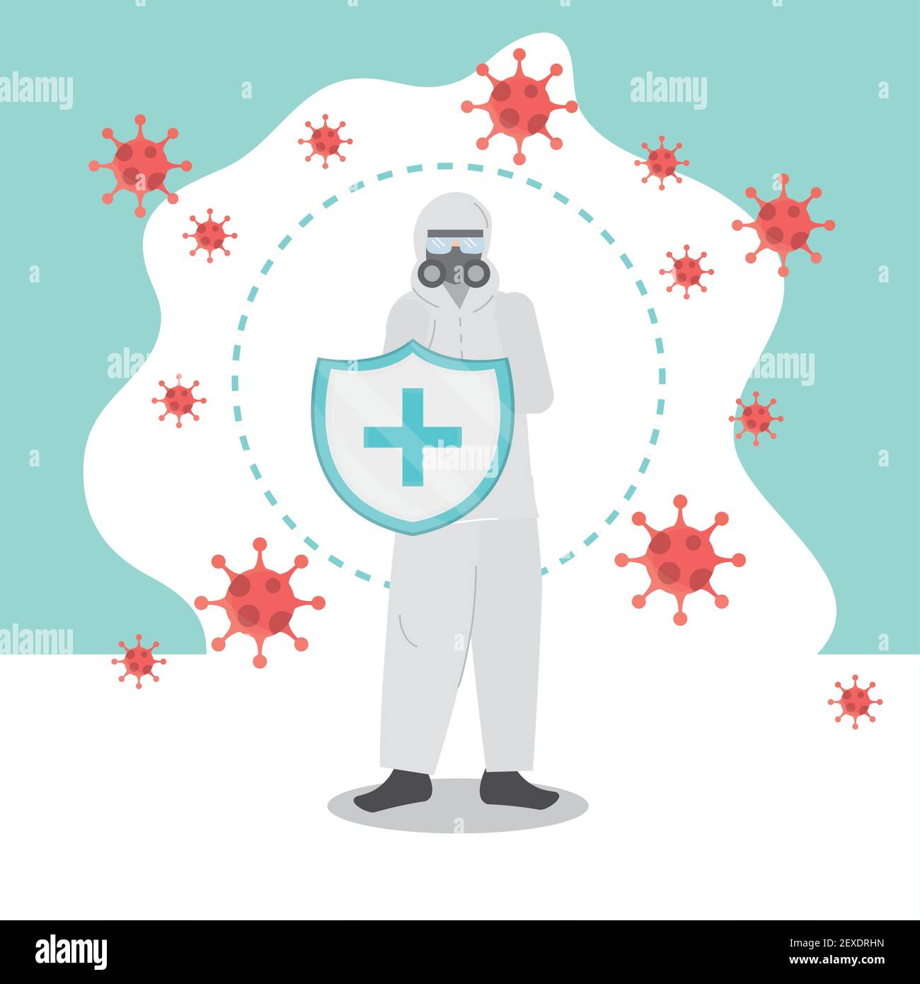 Radiation protection man Stock Vector Images - Alamy