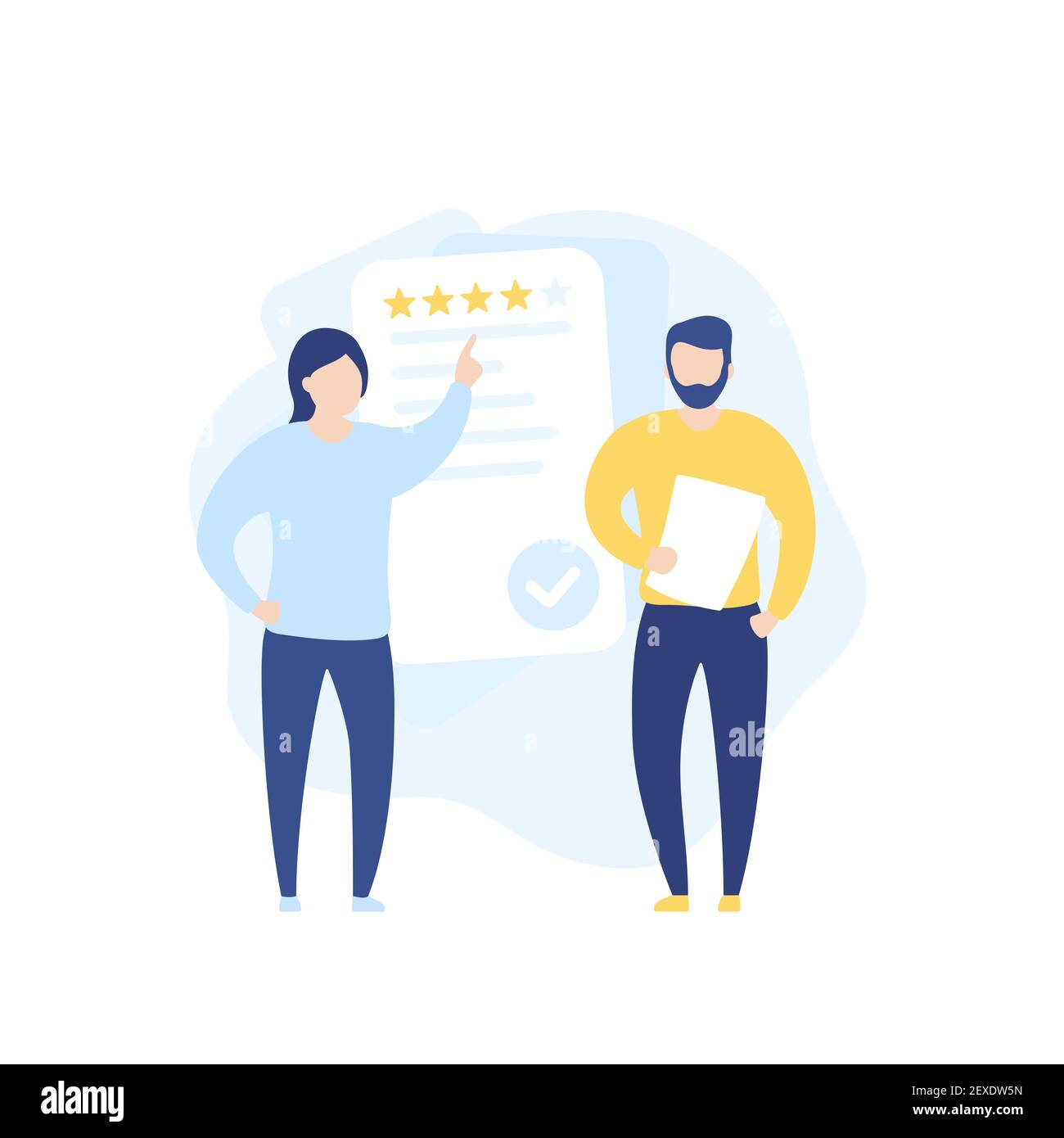 Employee feedback work satisfaction Cut Out Stock Images & Pictures - Alamy