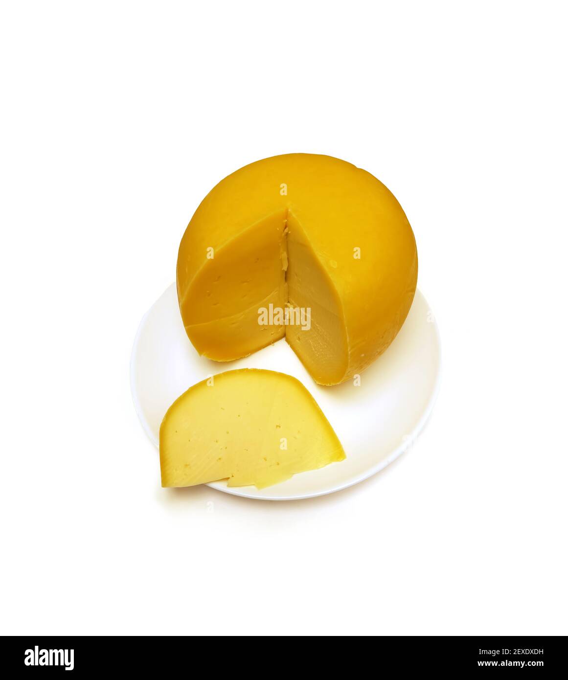 Healthy tasty unsalted artisanal cheese form made with natural cow milk ...