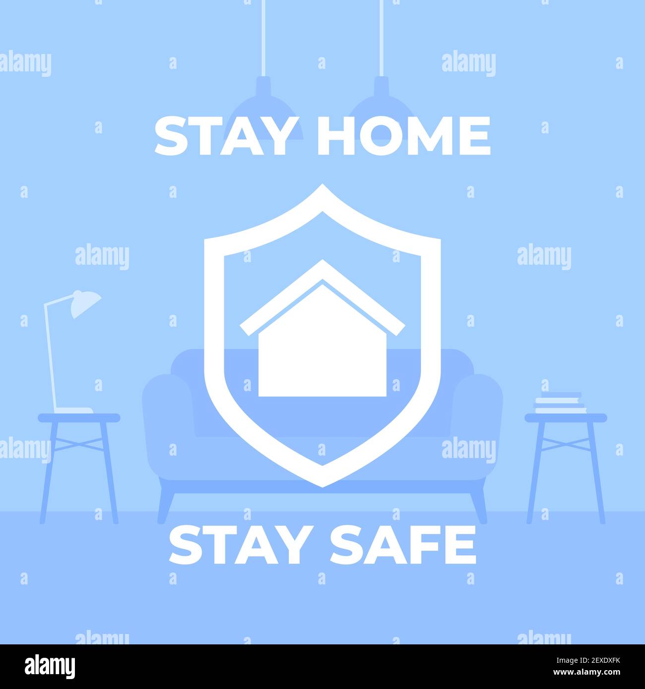Stay home, stay safe poster, vector art Stock Vector Image & Art - Alamy