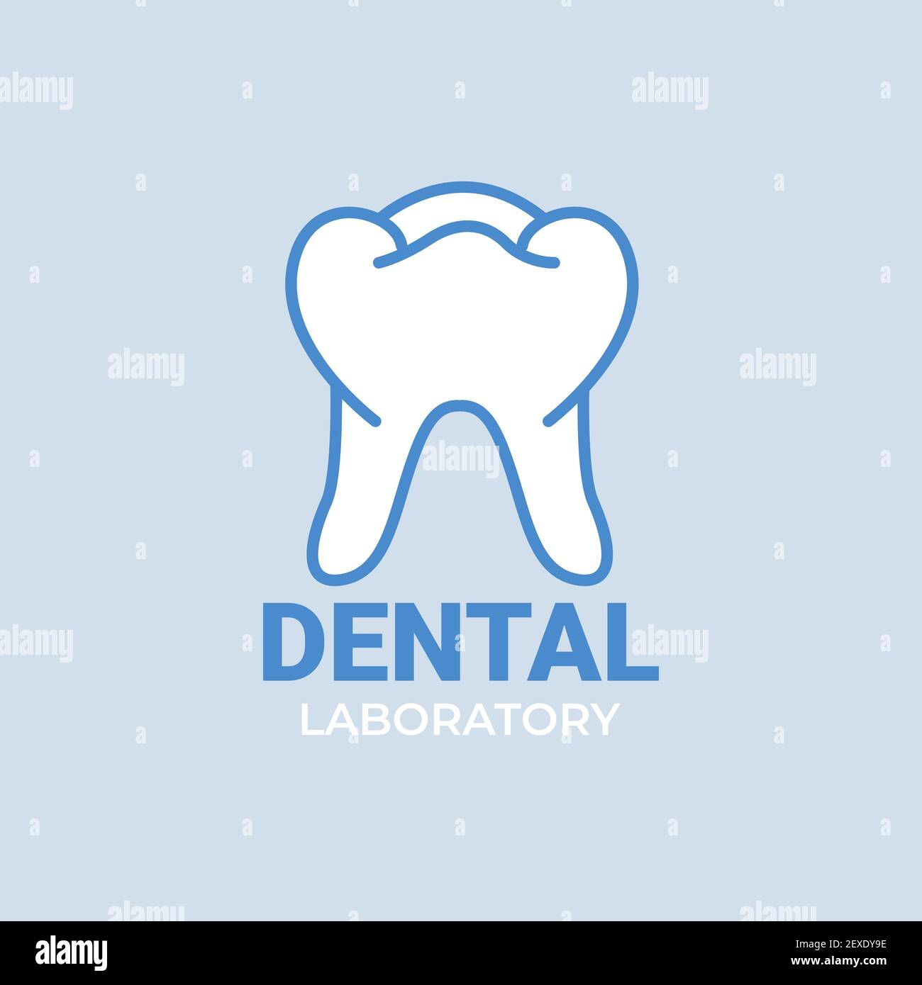 Dental laboratory logo isolated on white background Stock Vector Image ...
