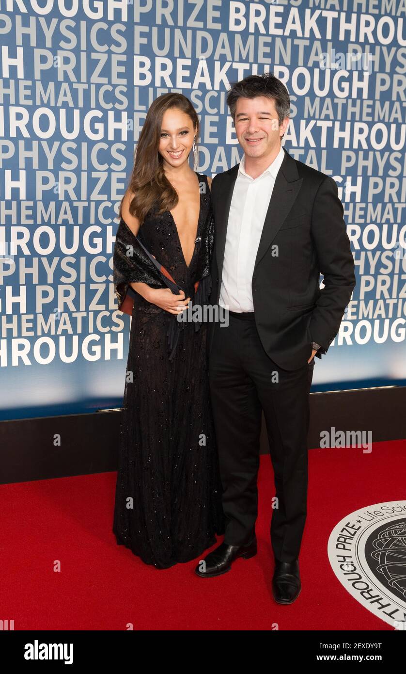 Gabi Holzwarth, Travis Kalanick at the 3rd Annual Breakthrough Prize ...