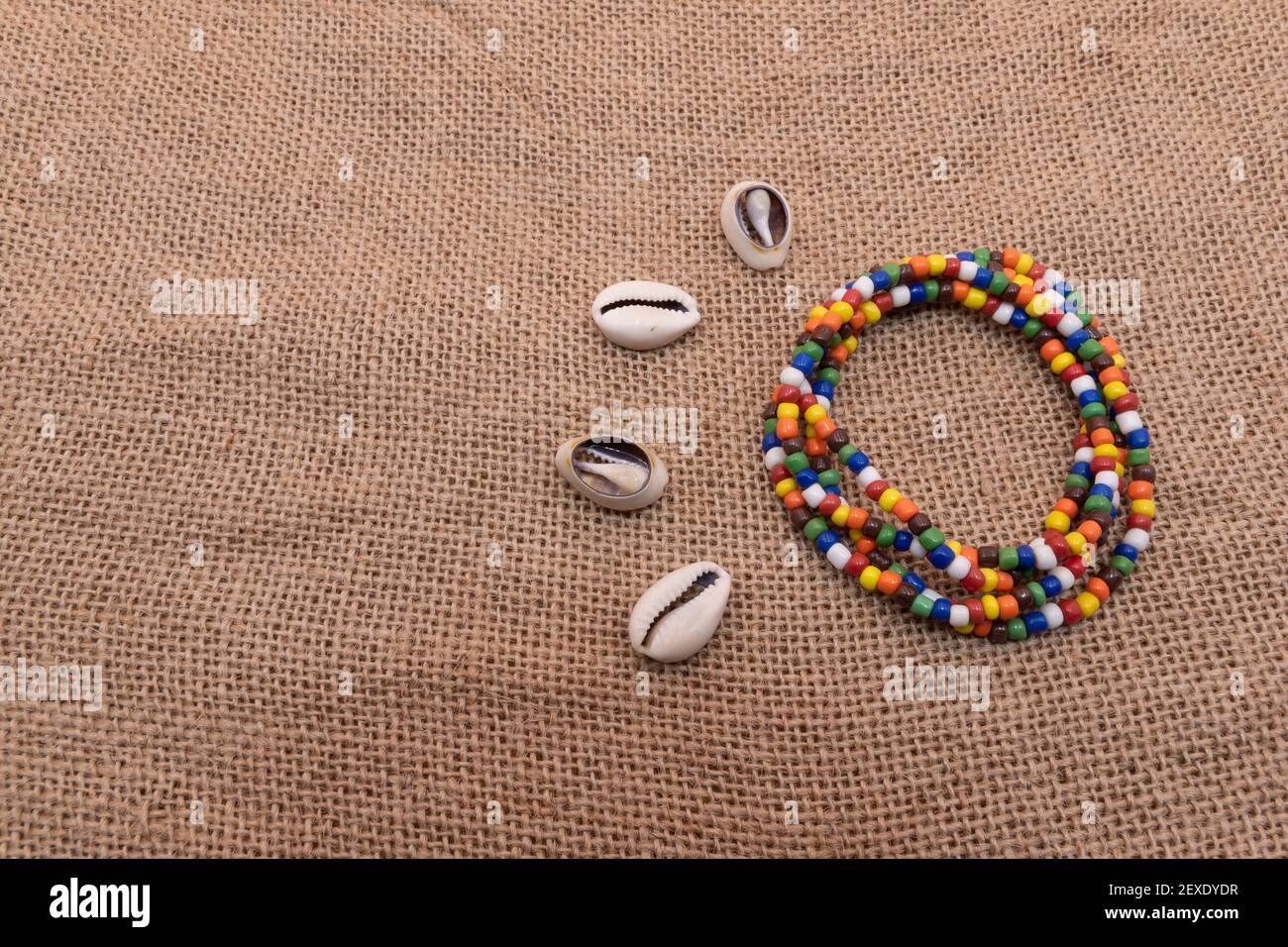 Photograph of the representative necklace of the Orisha Osain and ...