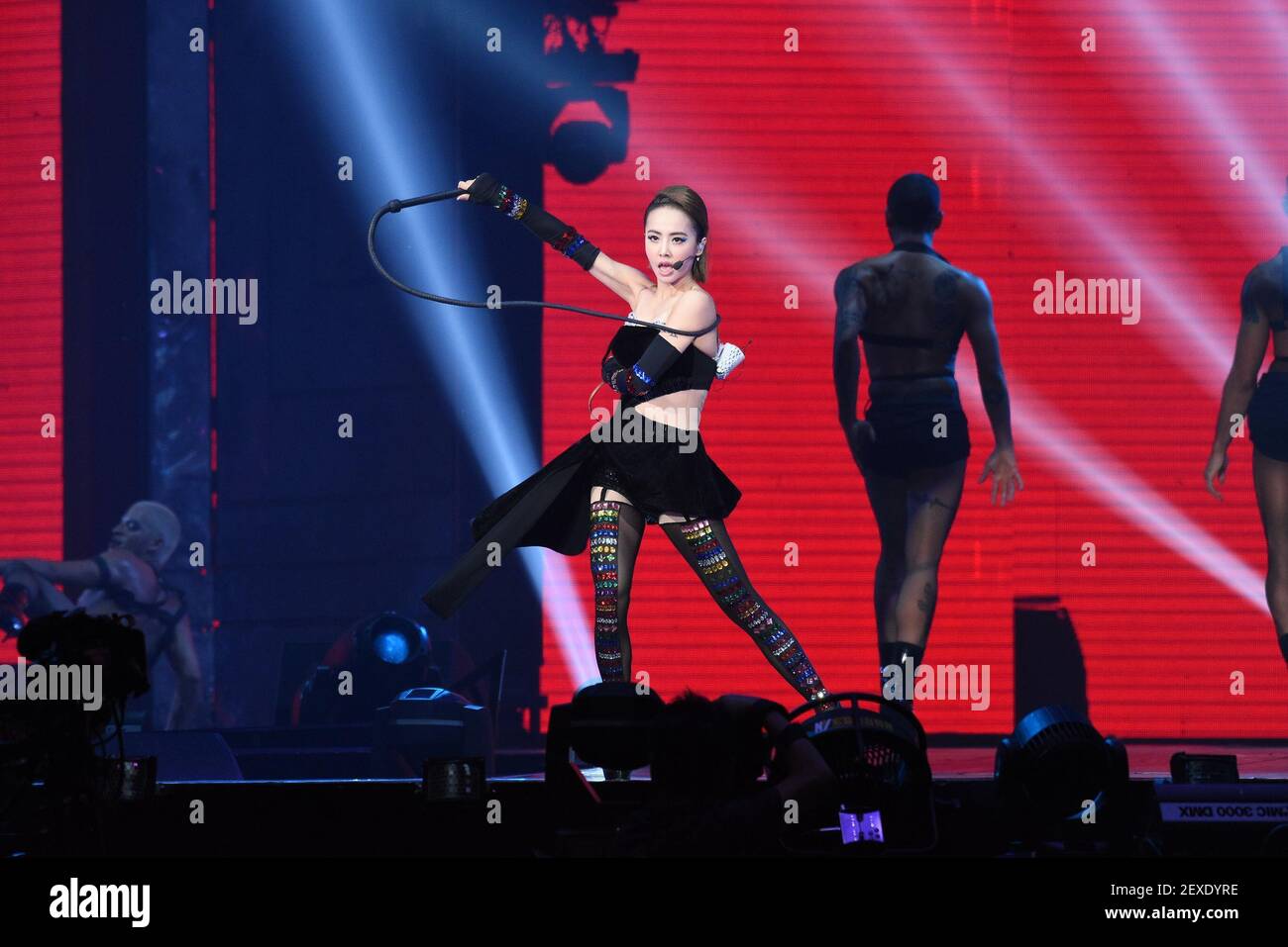 Jolin Tsai at her concert in Taipei, Taiwan, China on 05th November ...