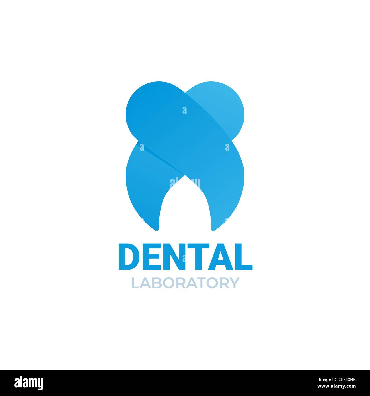 Blue tooth vector logo for dental clinic. Dental laboratory logo ...