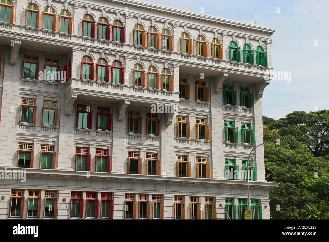 mica building in singapore Stock Photo - Alamy