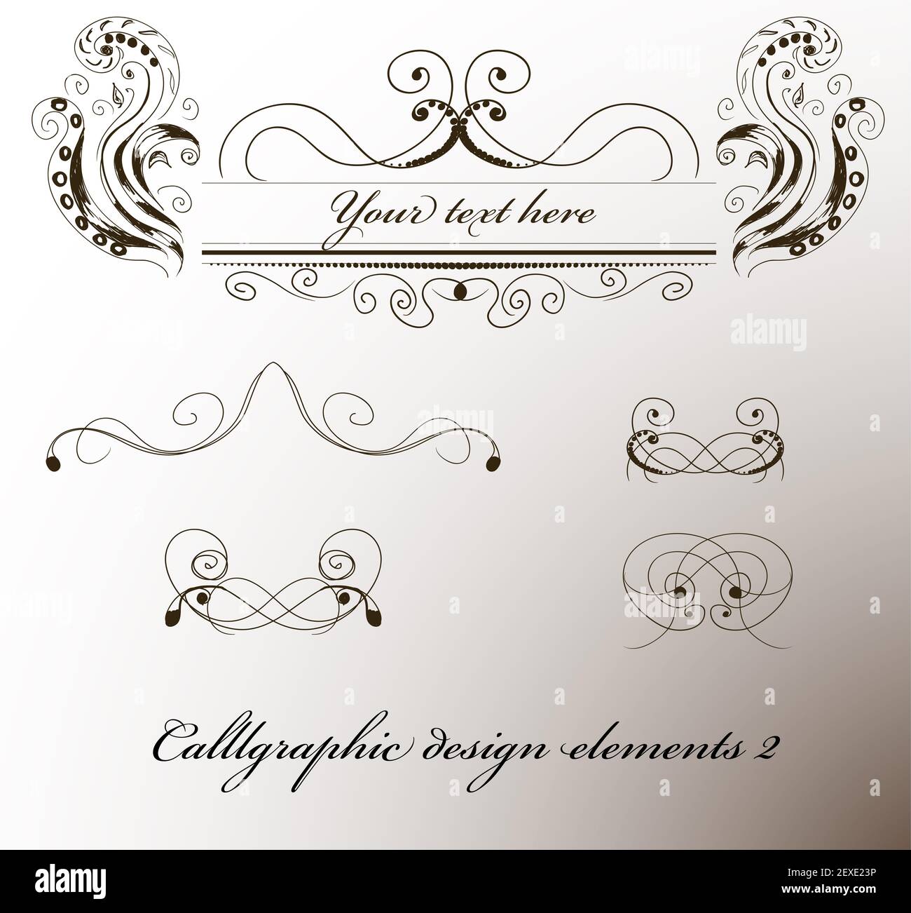 Set elements label design hi-res stock photography and images - Alamy