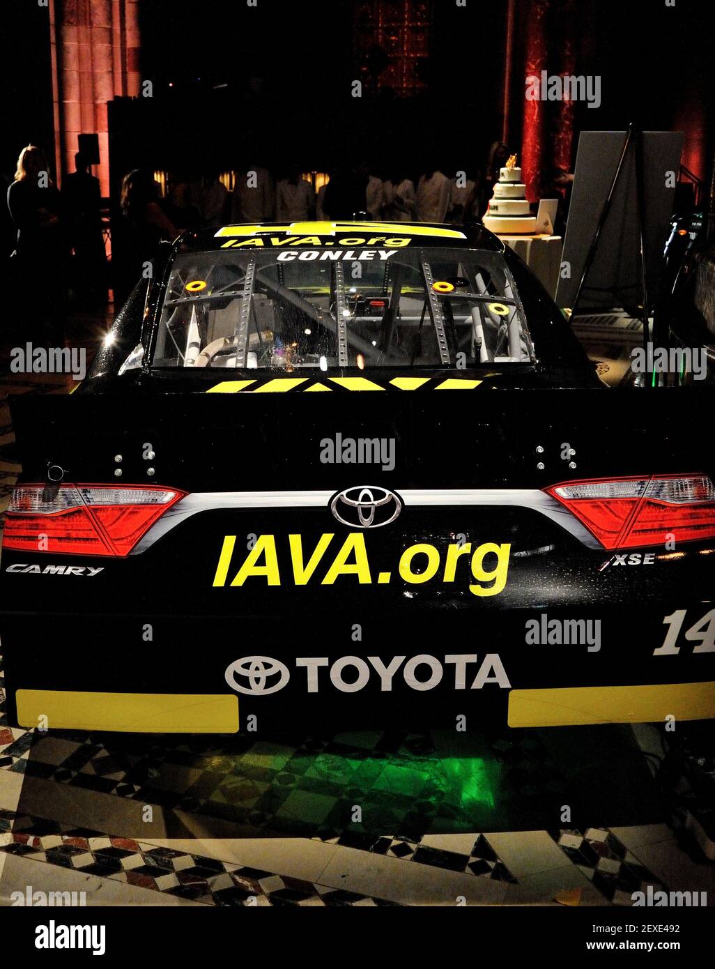 NASCAR race car driven by Cale Conley on display at The IAVA Heroes ...