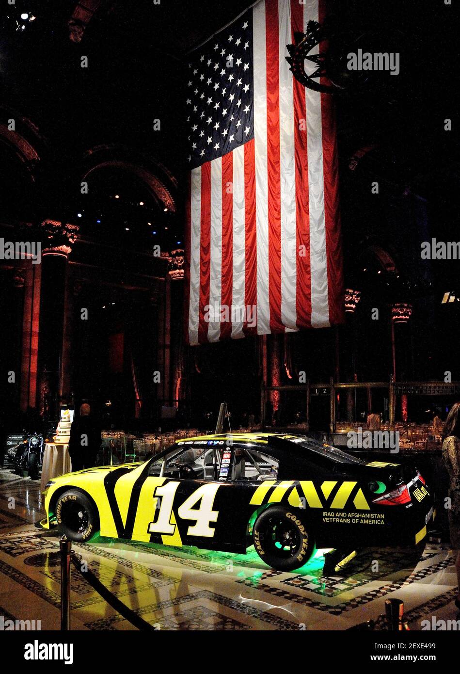 NASCAR race car driven by Cale Conley on display at The IAVA Heroes ...