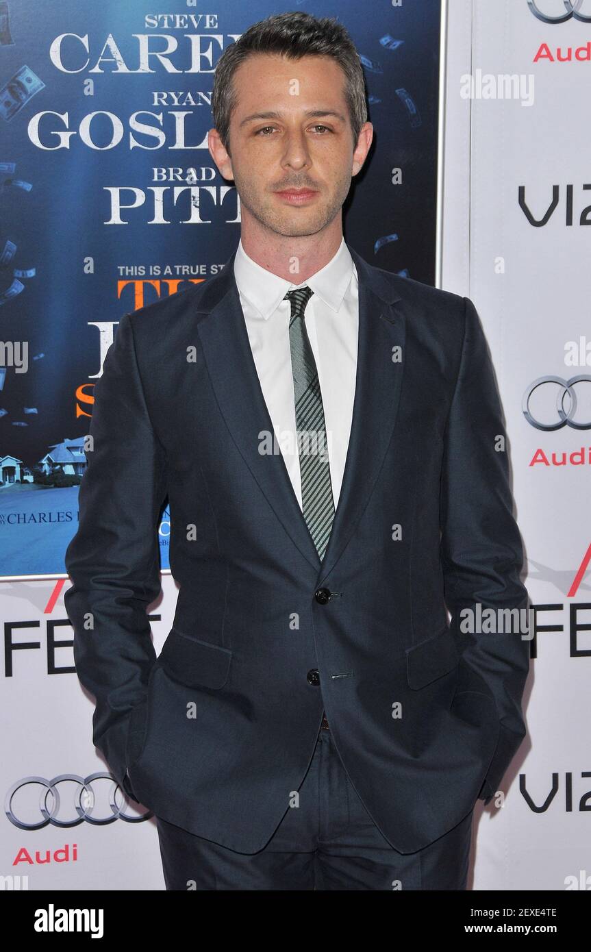 Jeremy Strong arrives at the AFI Fest 2015 - "The Big Short" Closing ...
