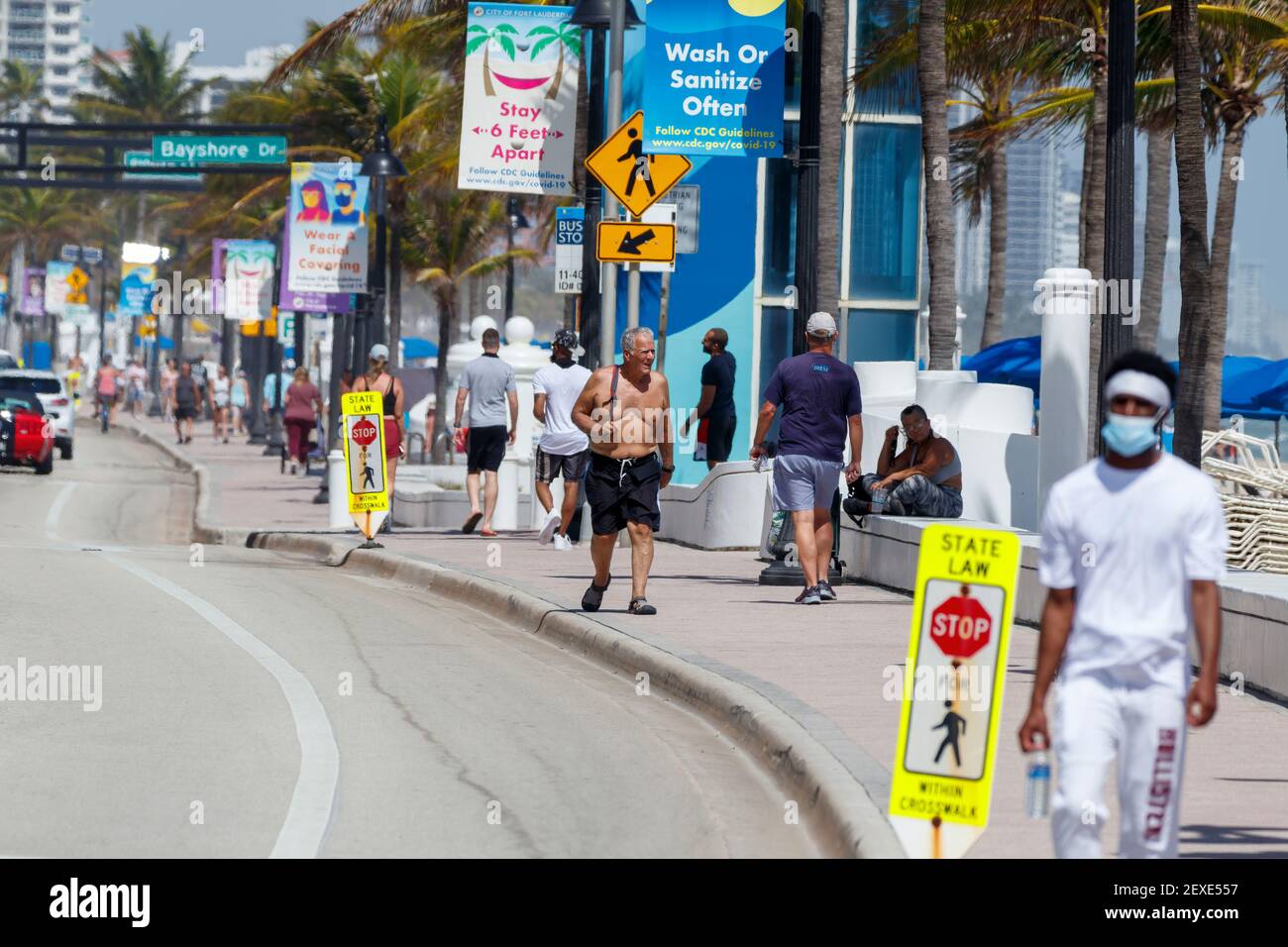 Spring Break 2021 on Fort Lauderdale Beach Stock Photo - Alamy