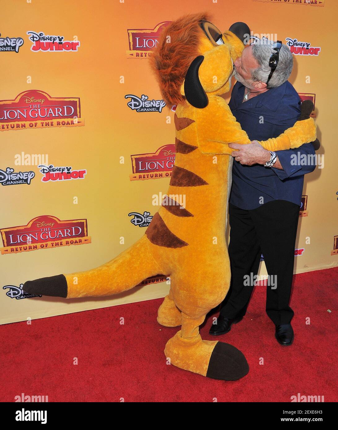 (L-R) Timon and Voice of Timon, Kevin Schon arrives at Disney's "The ...